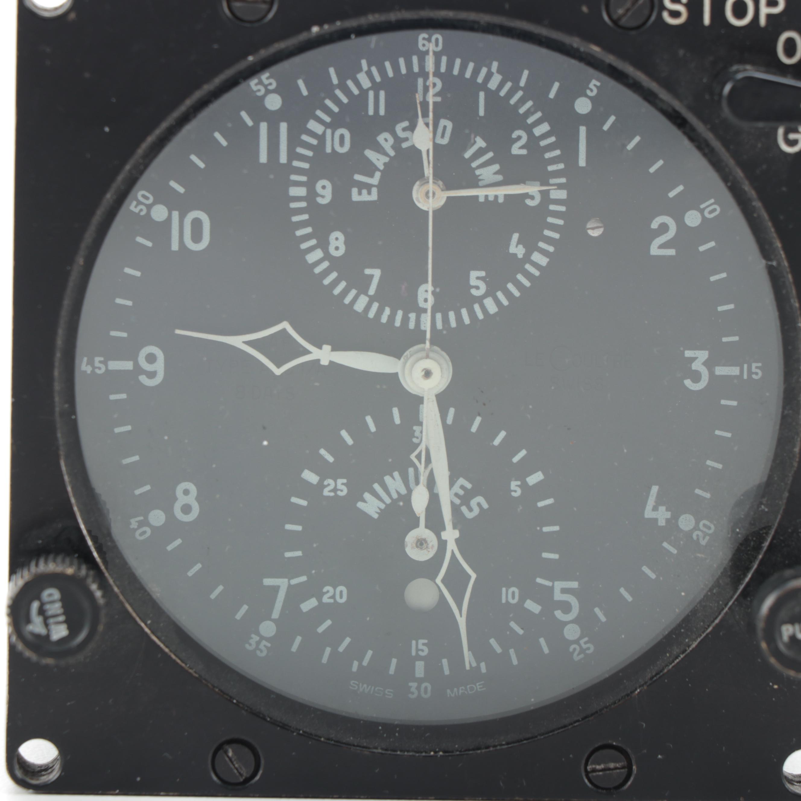 LeCoultre Chronometer Cockpit Clock | EBTH