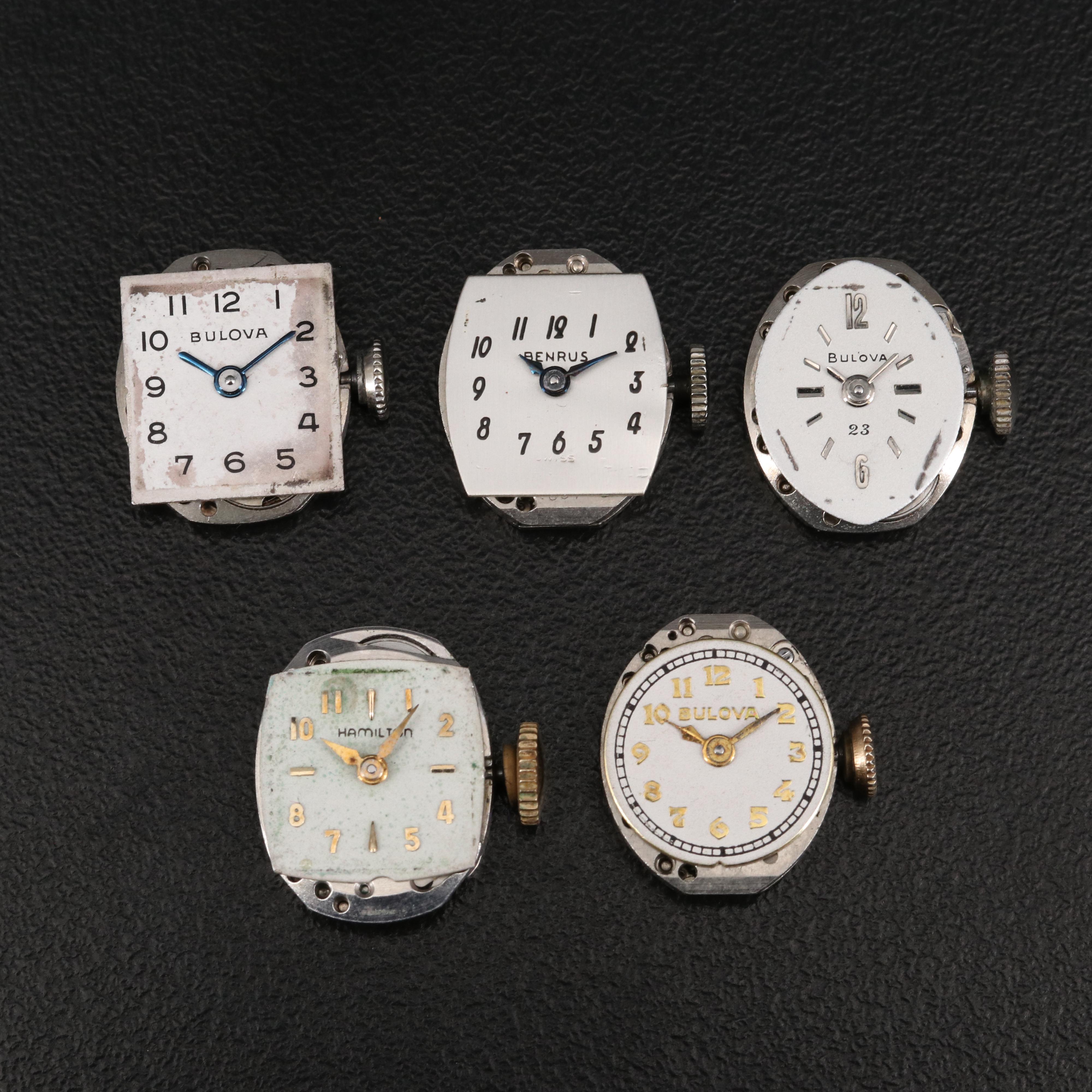 Stem Wind Watch Movements Including Omega, Bulova and Hamilton | EBTH