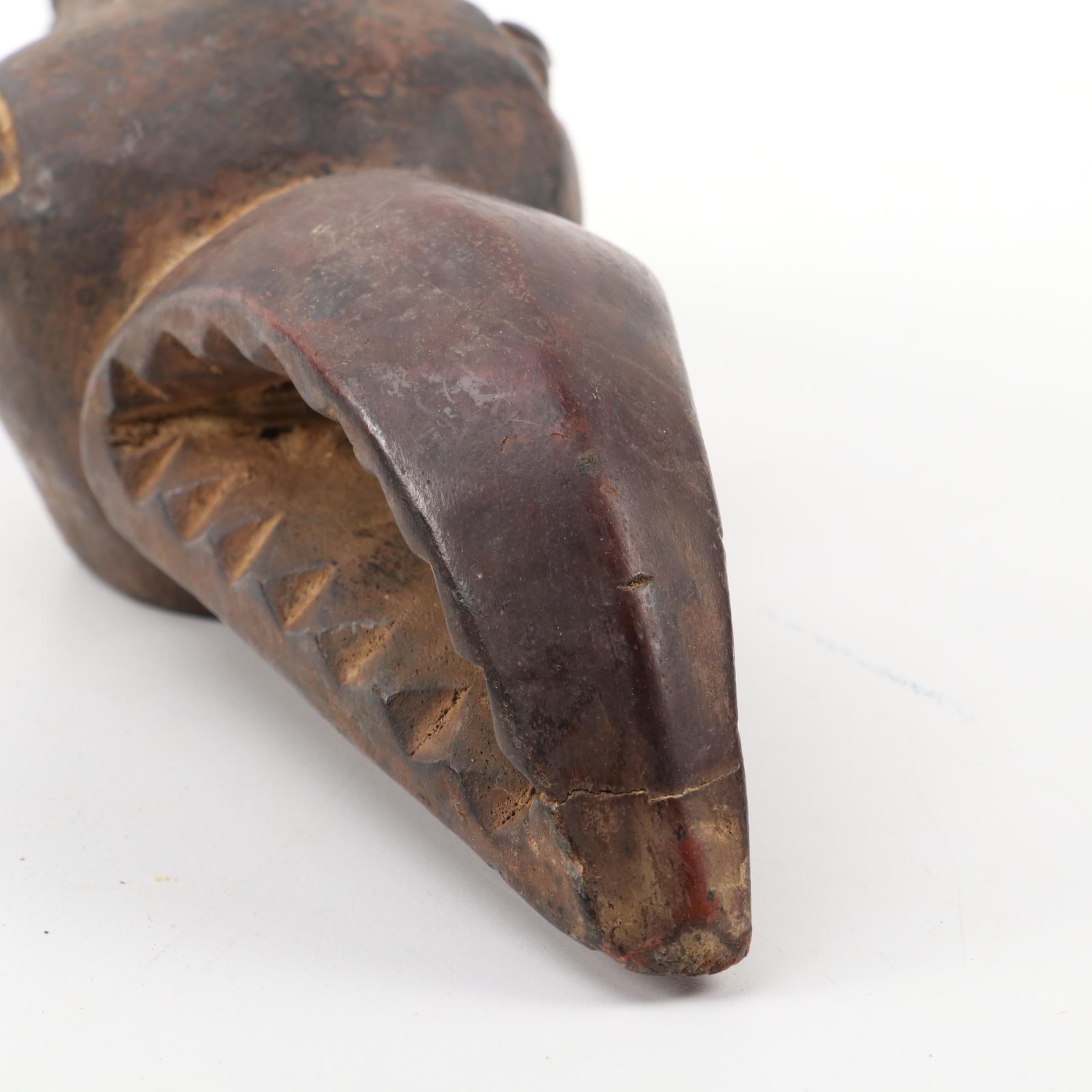 West African Hand-Carved Wood Bird Head Sculptures | EBTH