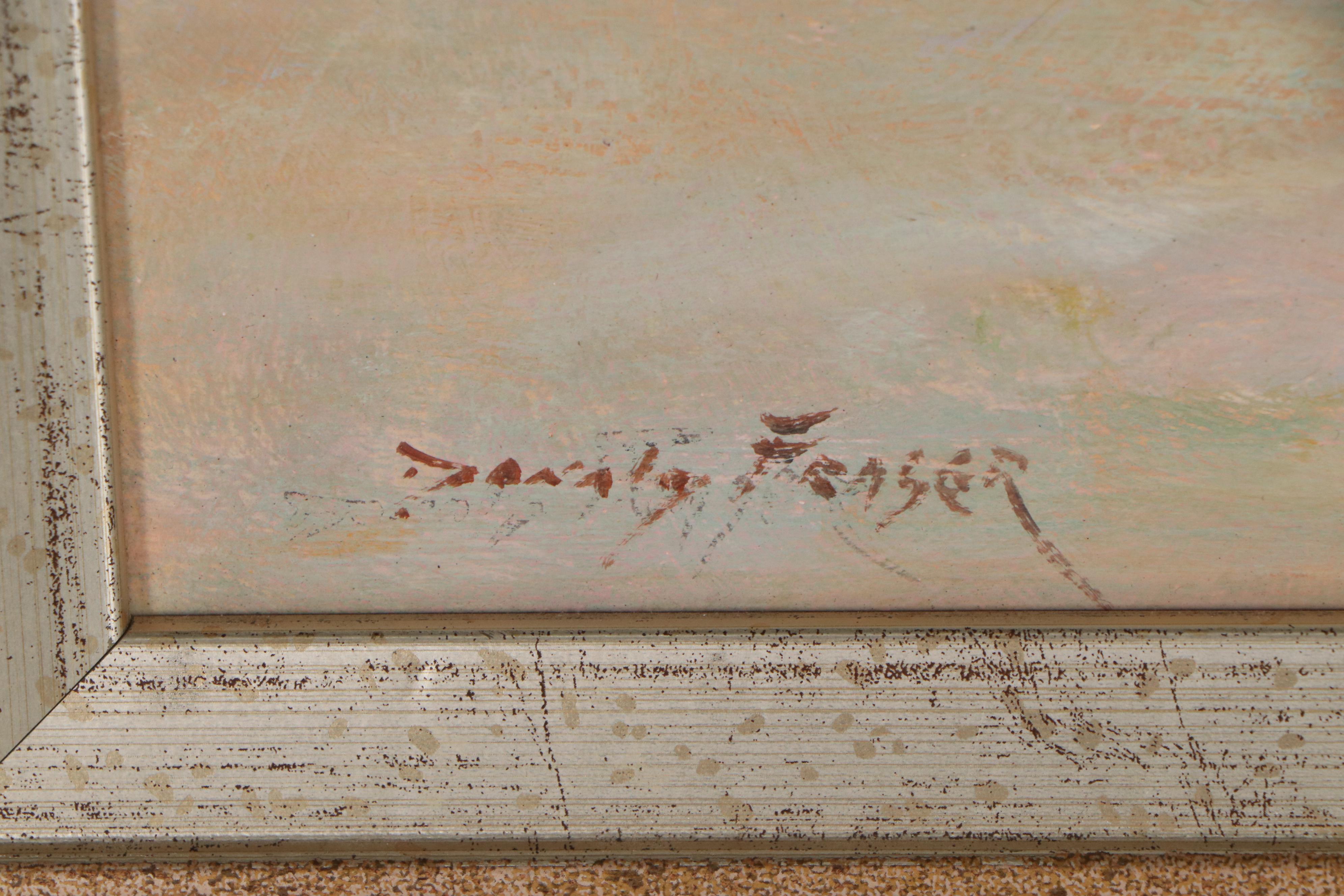 Donald Fraser Oil Painting of a Beach Scene | EBTH