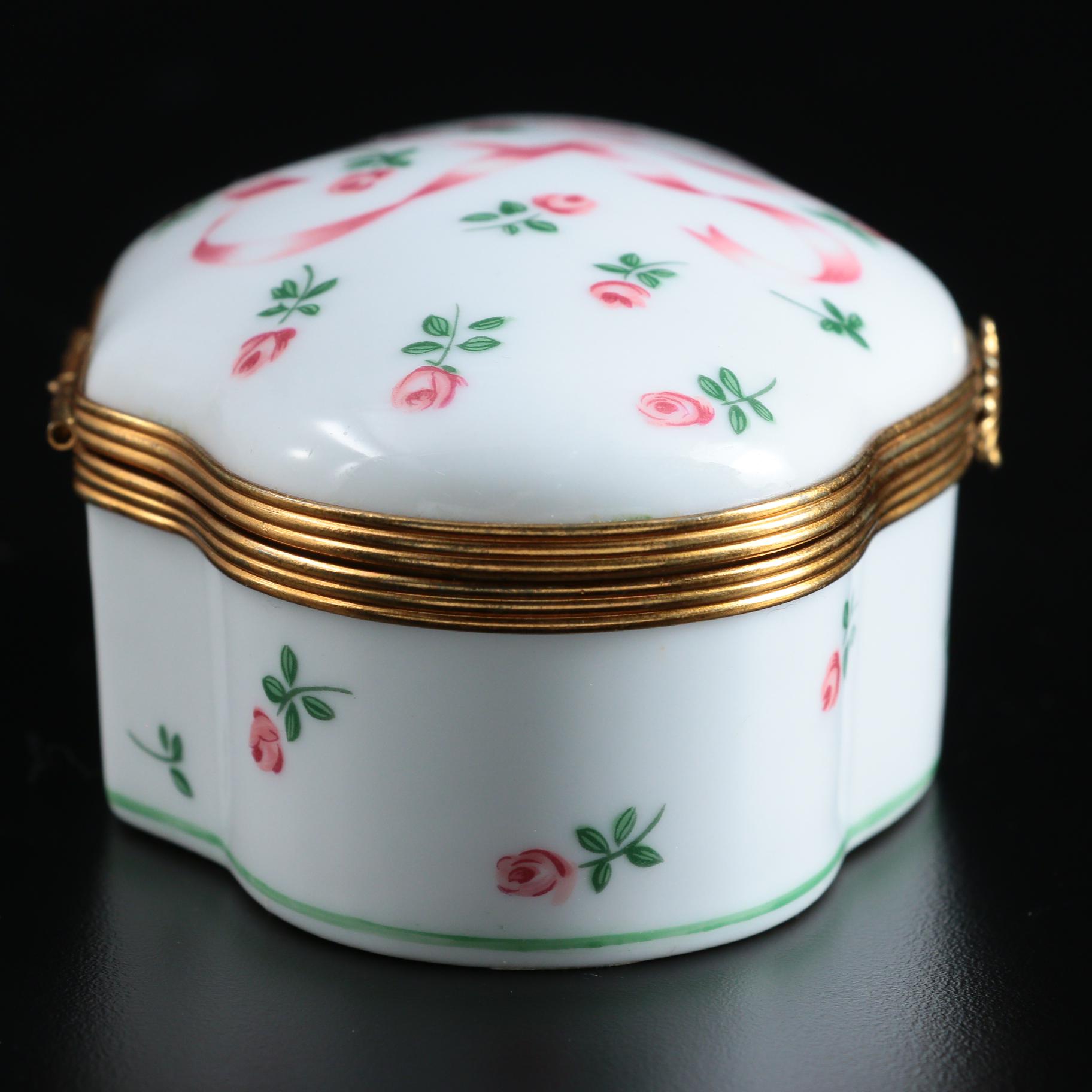 Céralene A. Raynaud Limoges Hand-Painted Porcelain Box | EBTH
