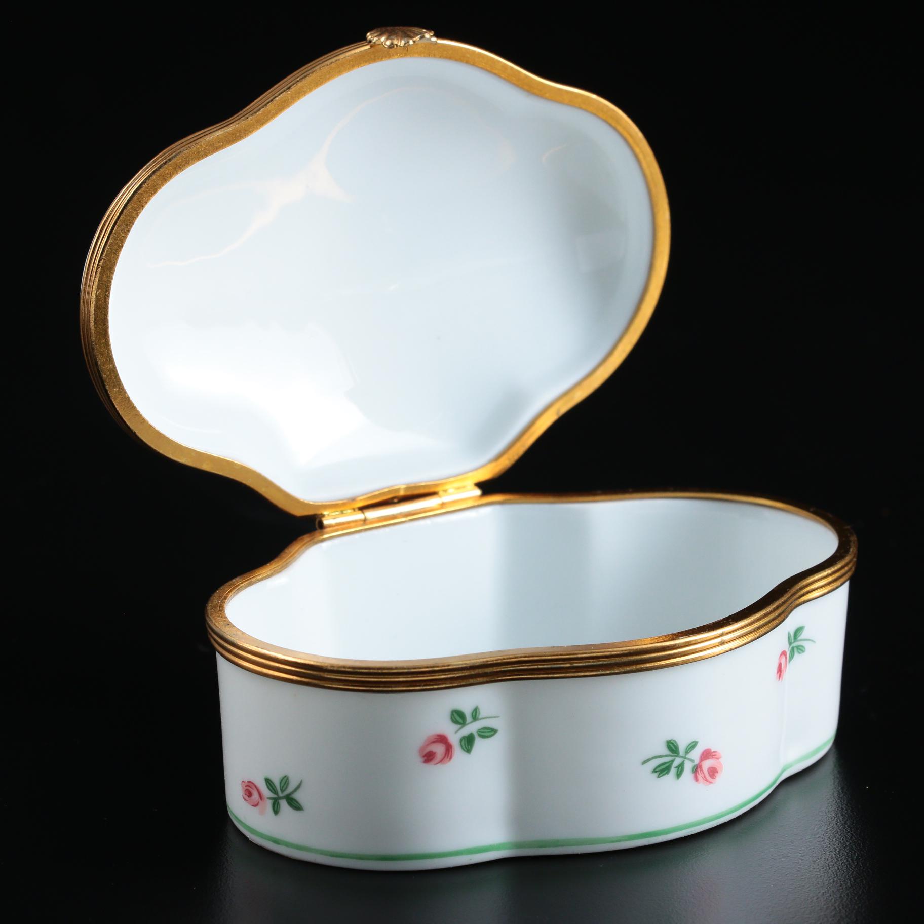 Céralene A. Raynaud Limoges Hand-Painted Porcelain Box | EBTH