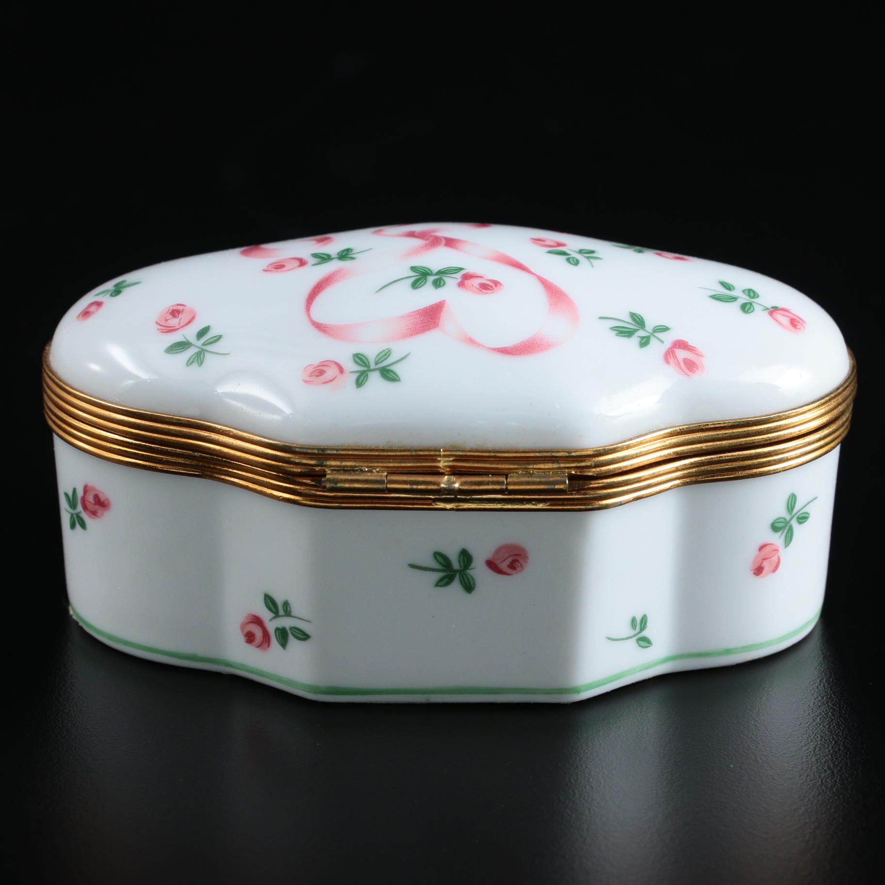 Céralene A. Raynaud Limoges Hand-Painted Porcelain Box | EBTH