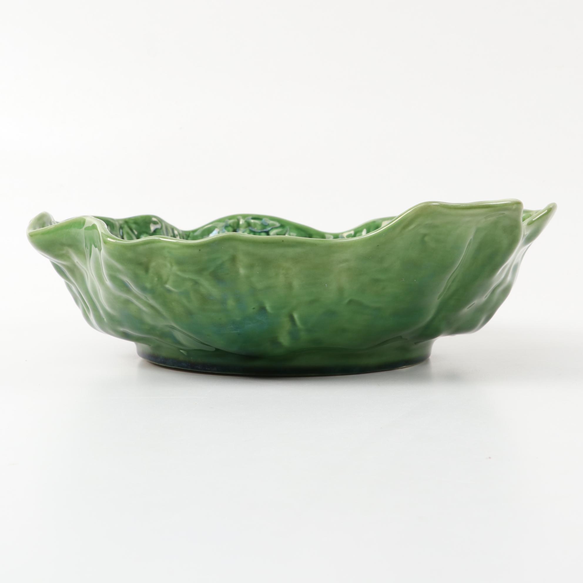 English Shorter and Sons and Other Cabbage Leaf Majolica Tableware ...