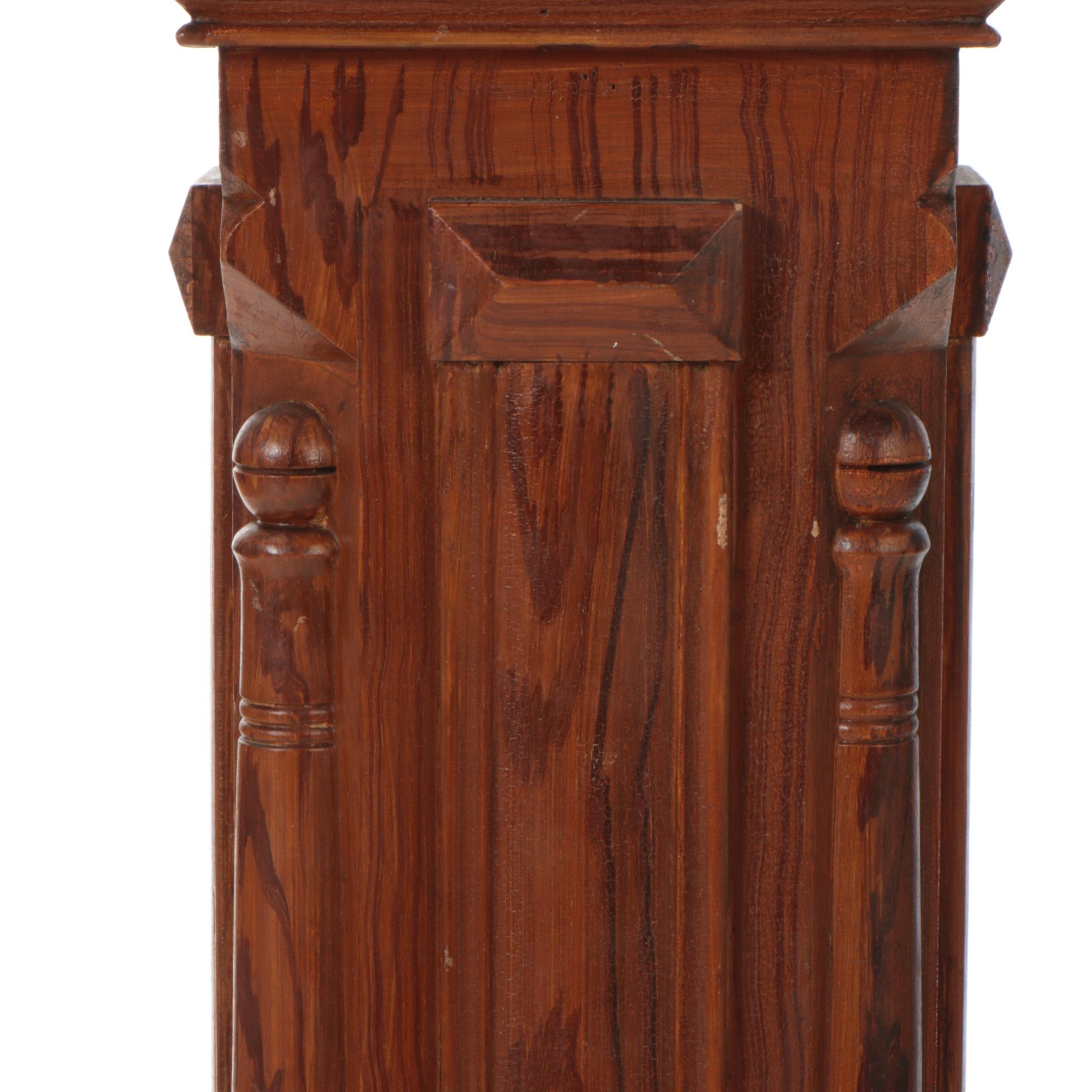 Victorian Carved and Grain-Painted Newel Post | EBTH