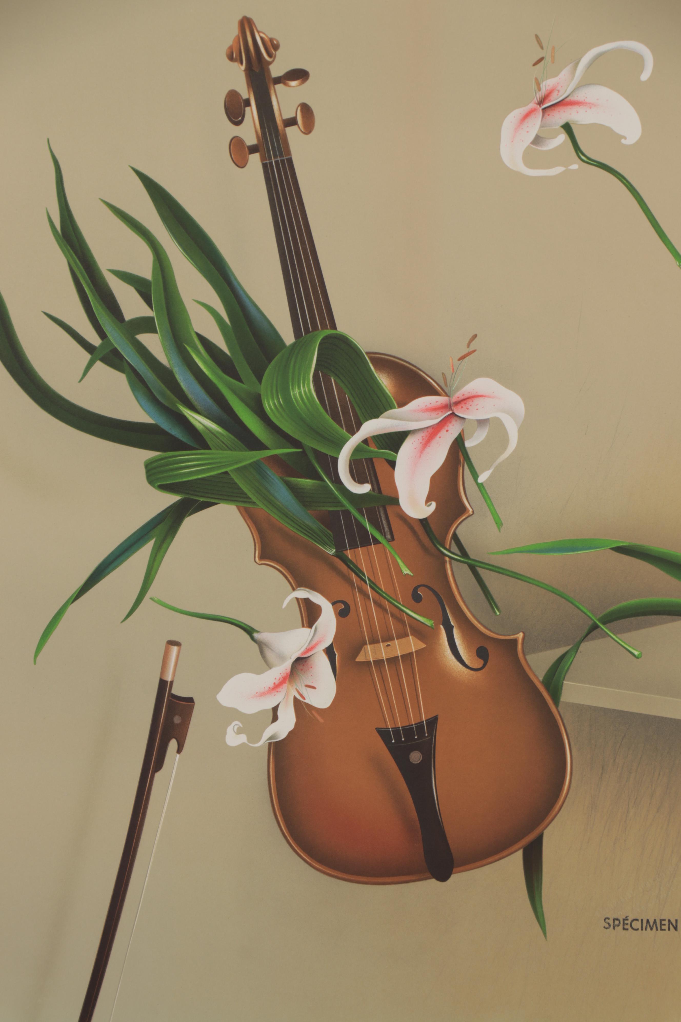 Still Life Lithographs after Jean-Paul Donadini with Violin | EBTH