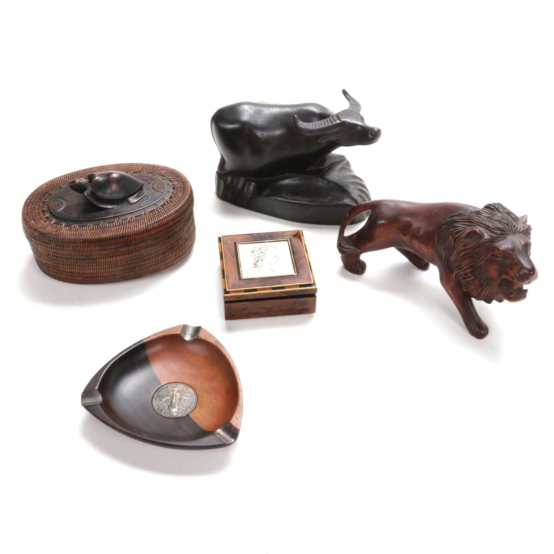 Handcrafted Ashtray, Sculptures, and Decorative Boxes | EBTH
