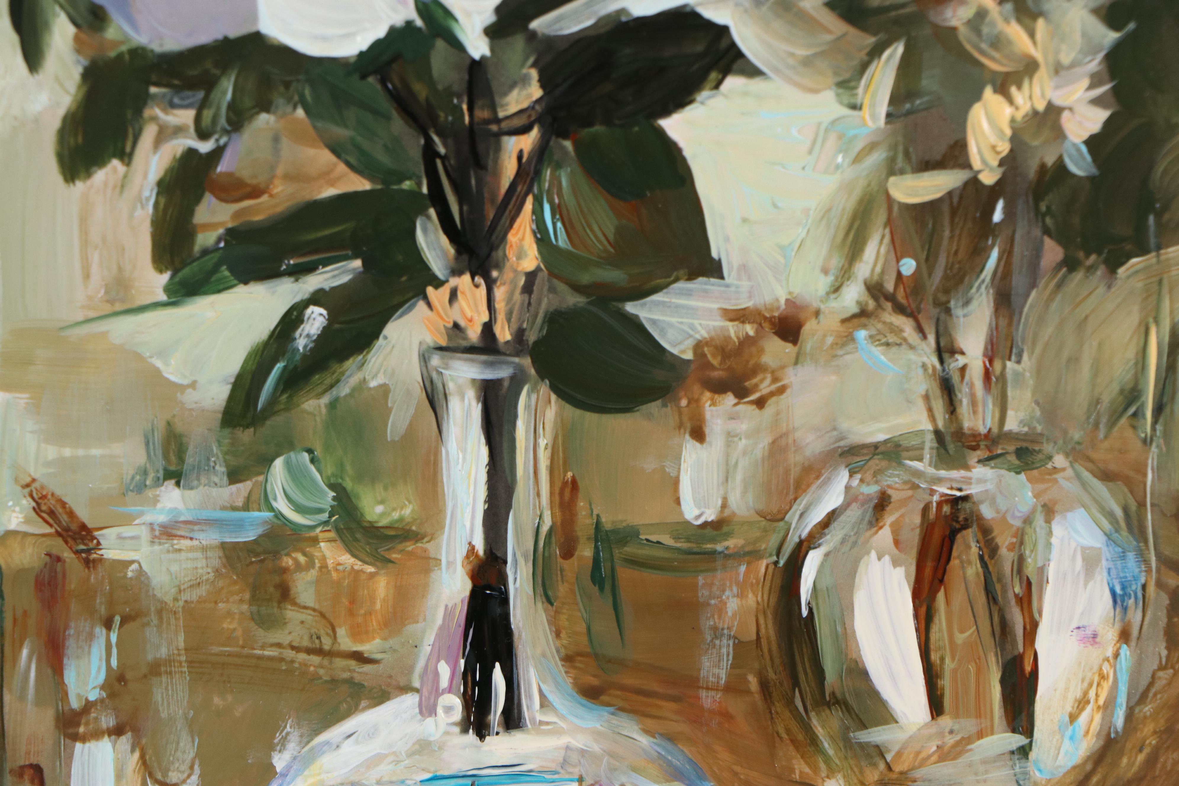 Adam Deda Oil Painting "White Rose," 2020 | EBTH
