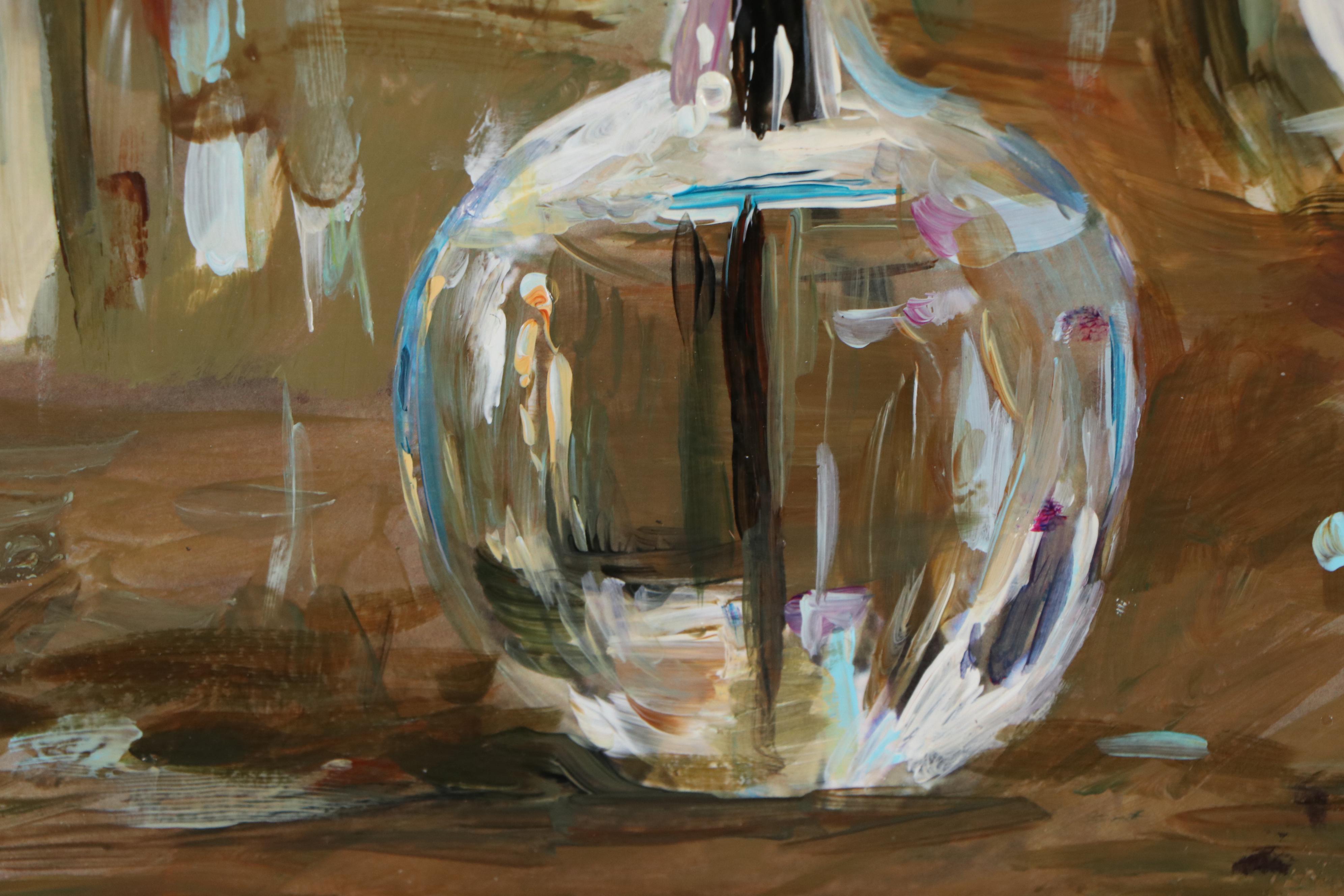 Adam Deda Oil Painting "White Rose," 2020 | EBTH