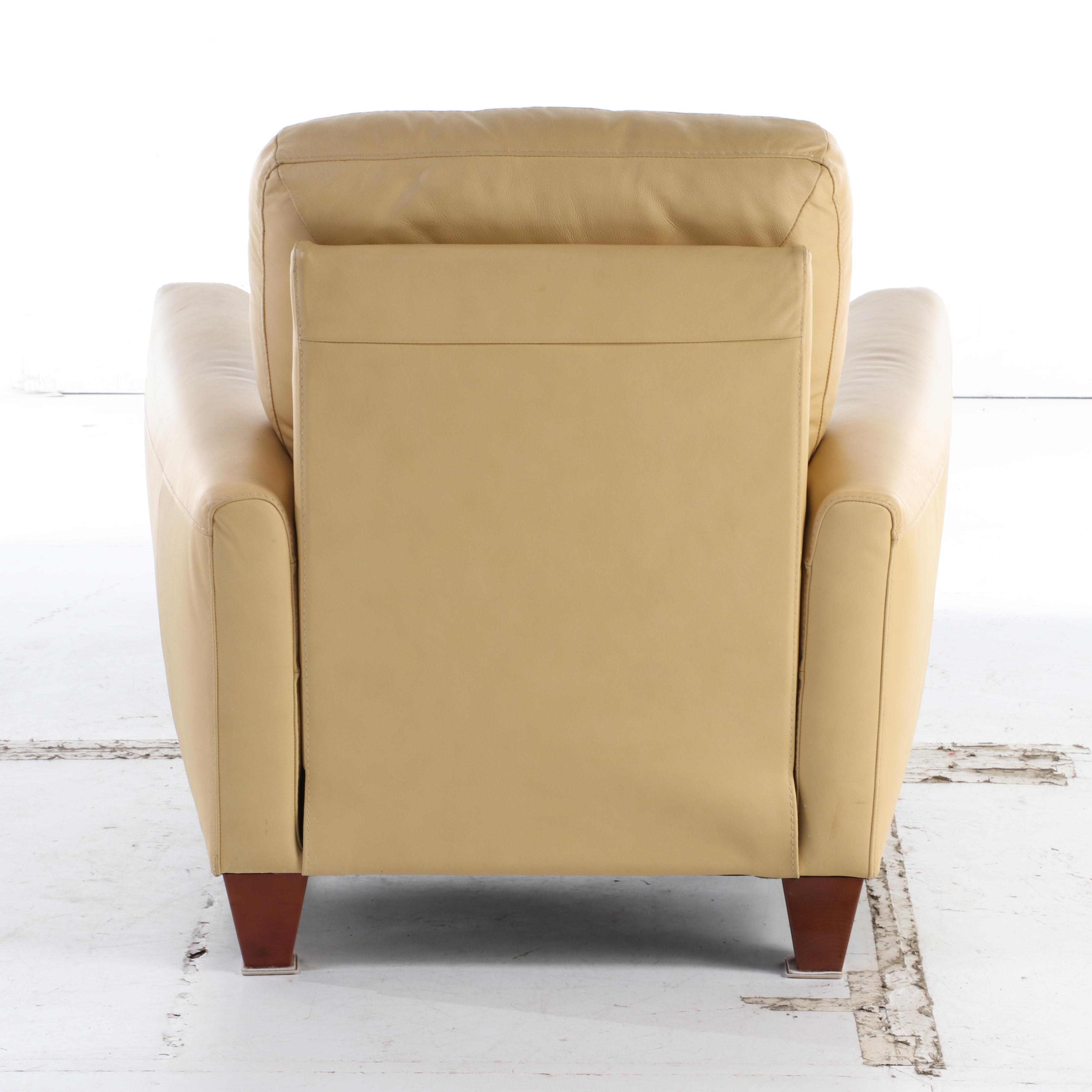 Natuzzi Leather Recliner Lounge Chair | EBTH