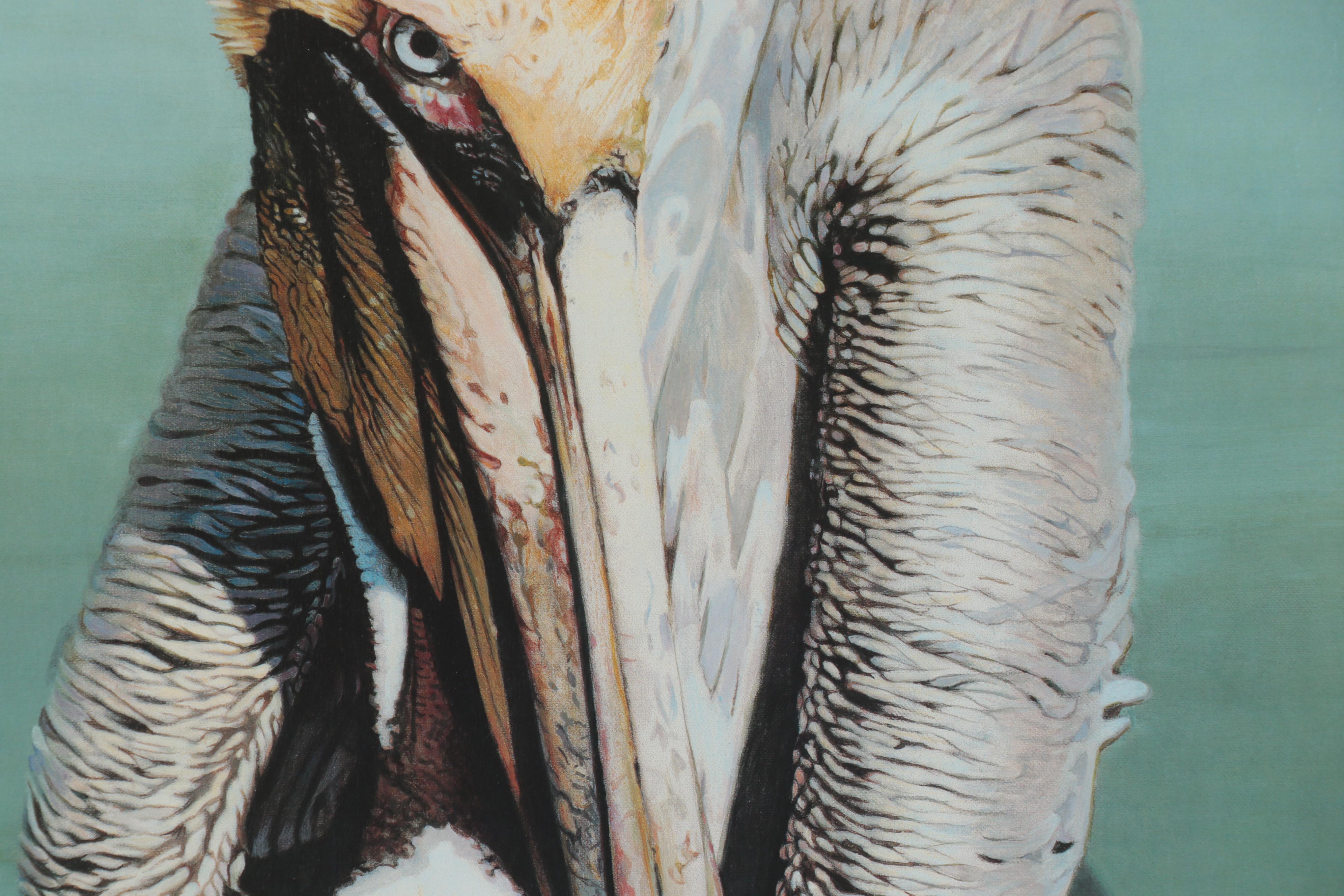 Phyllis Moore Layer Offset Lithograph "Quiet Reflections," Late 20th ...