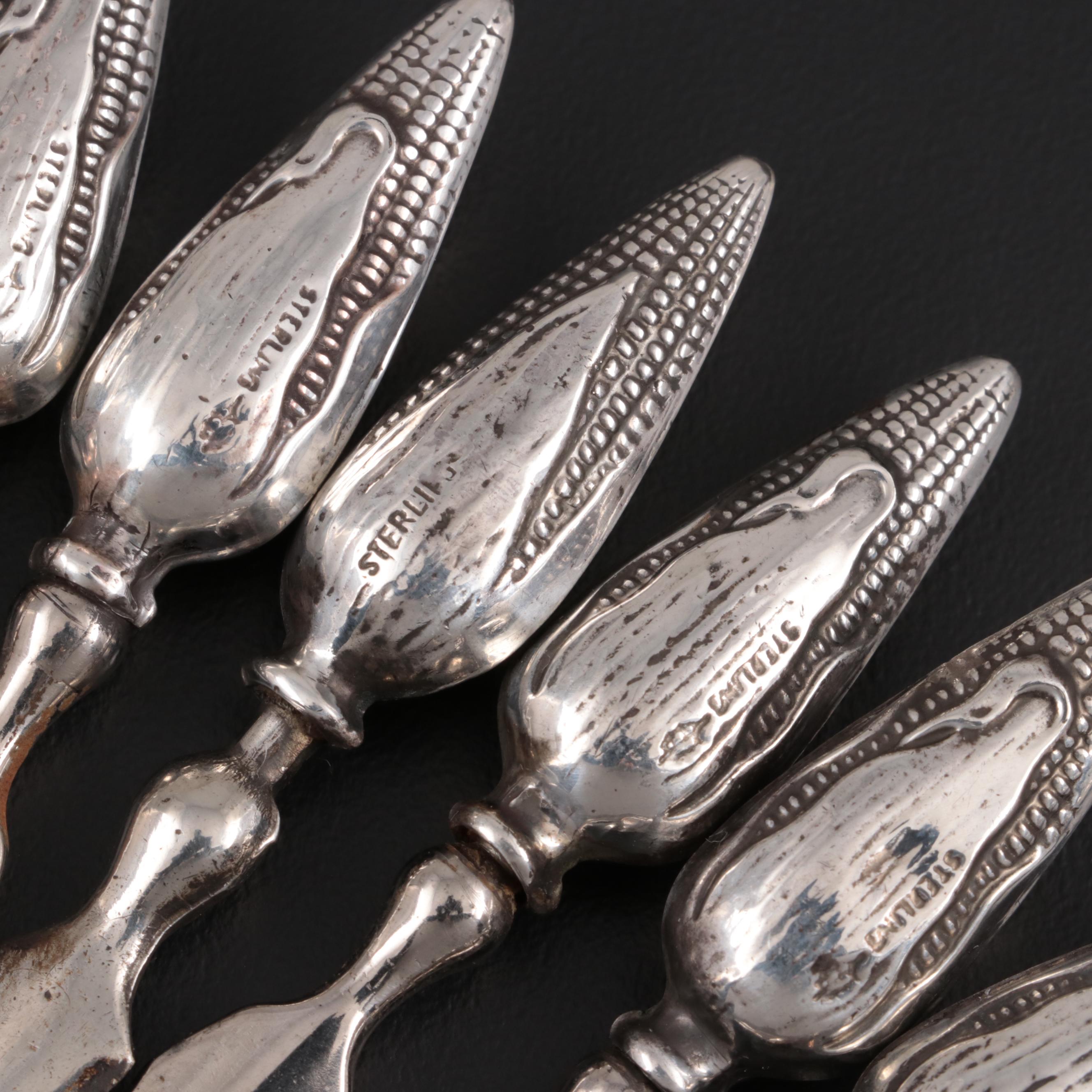 Webster Sterling Silver Handled Corn on the Cob Holders | EBTH