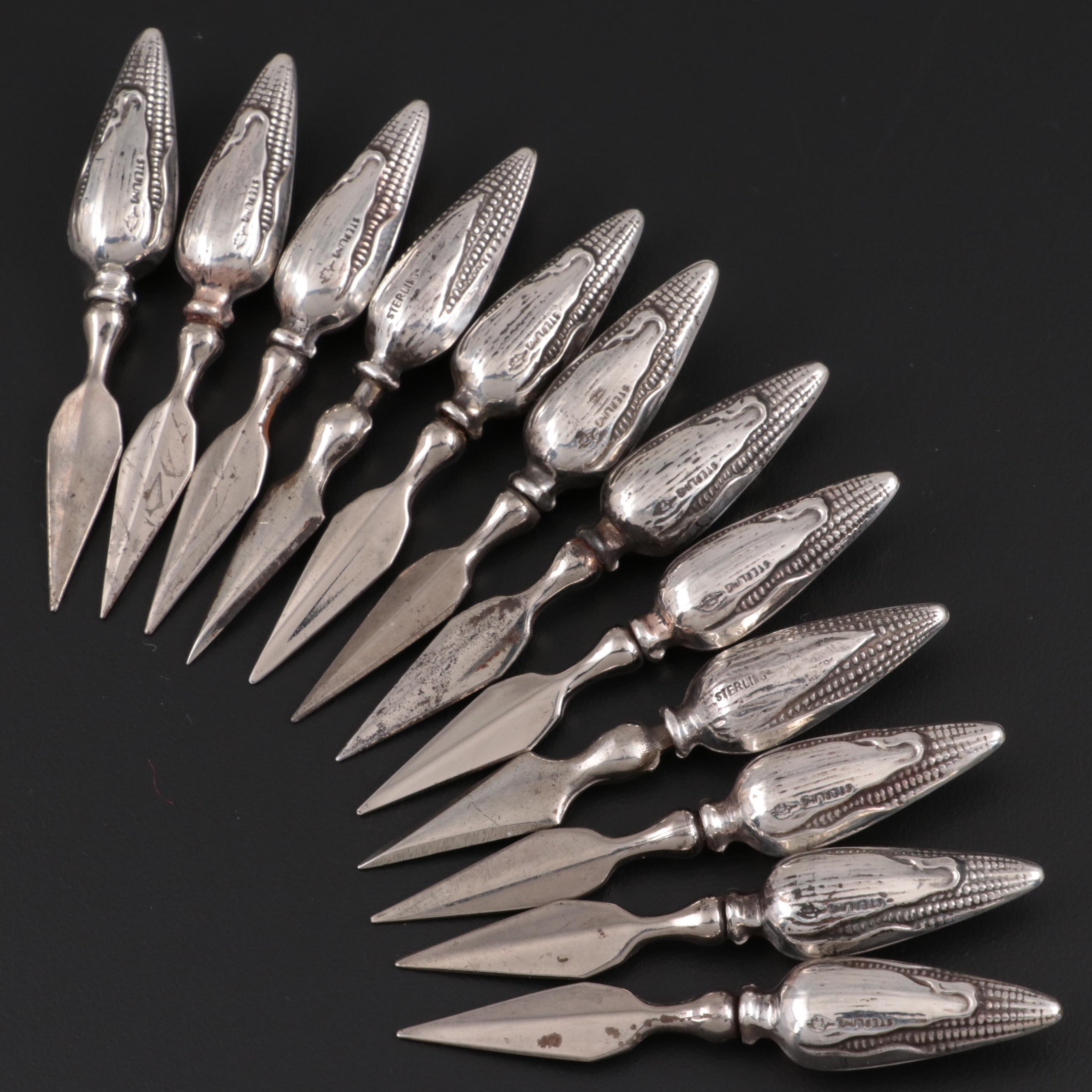 Webster Sterling Silver Handled Corn on the Cob Holders | EBTH
