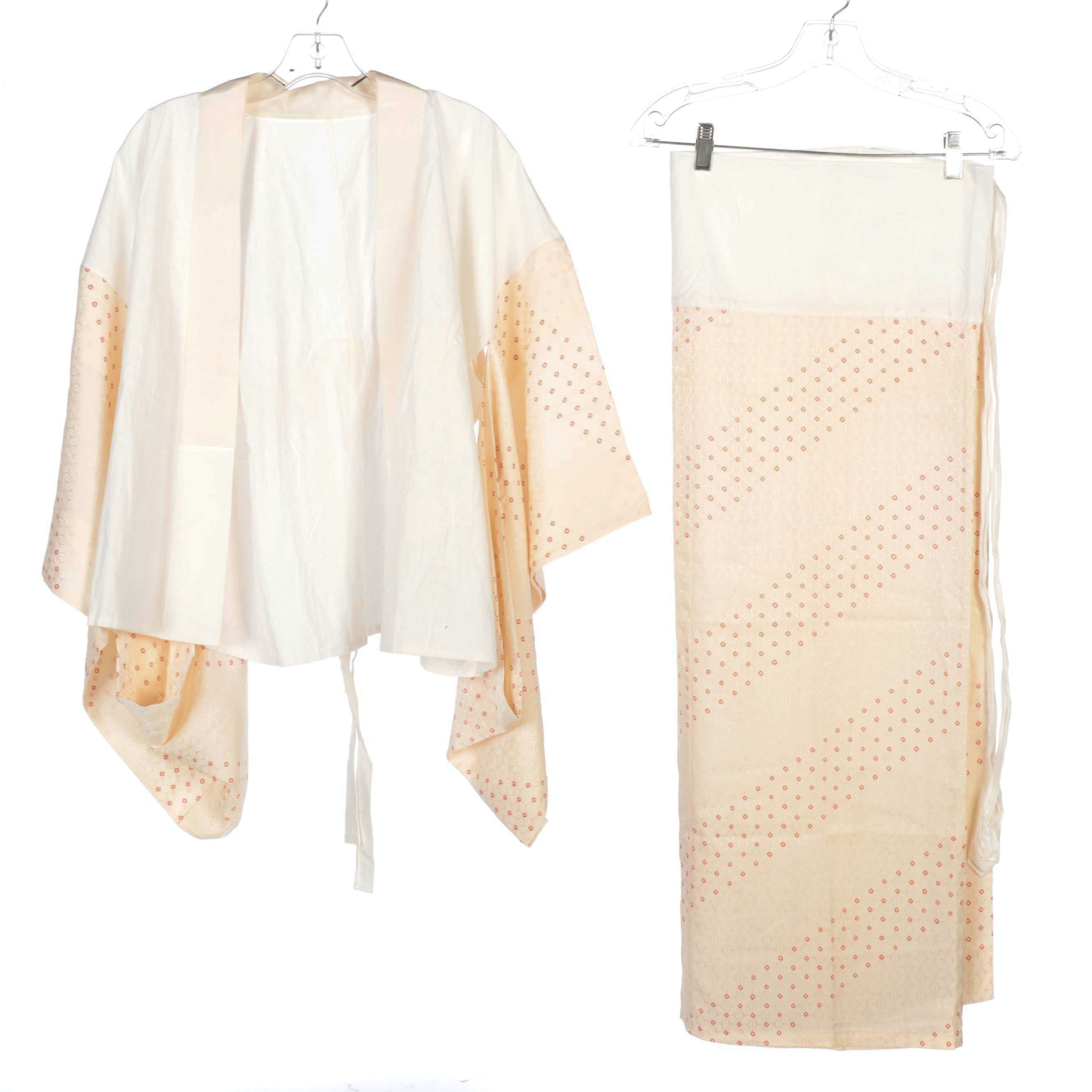 Kanoko and Hemp Leaf Hadajuban Undergarment Set | EBTH