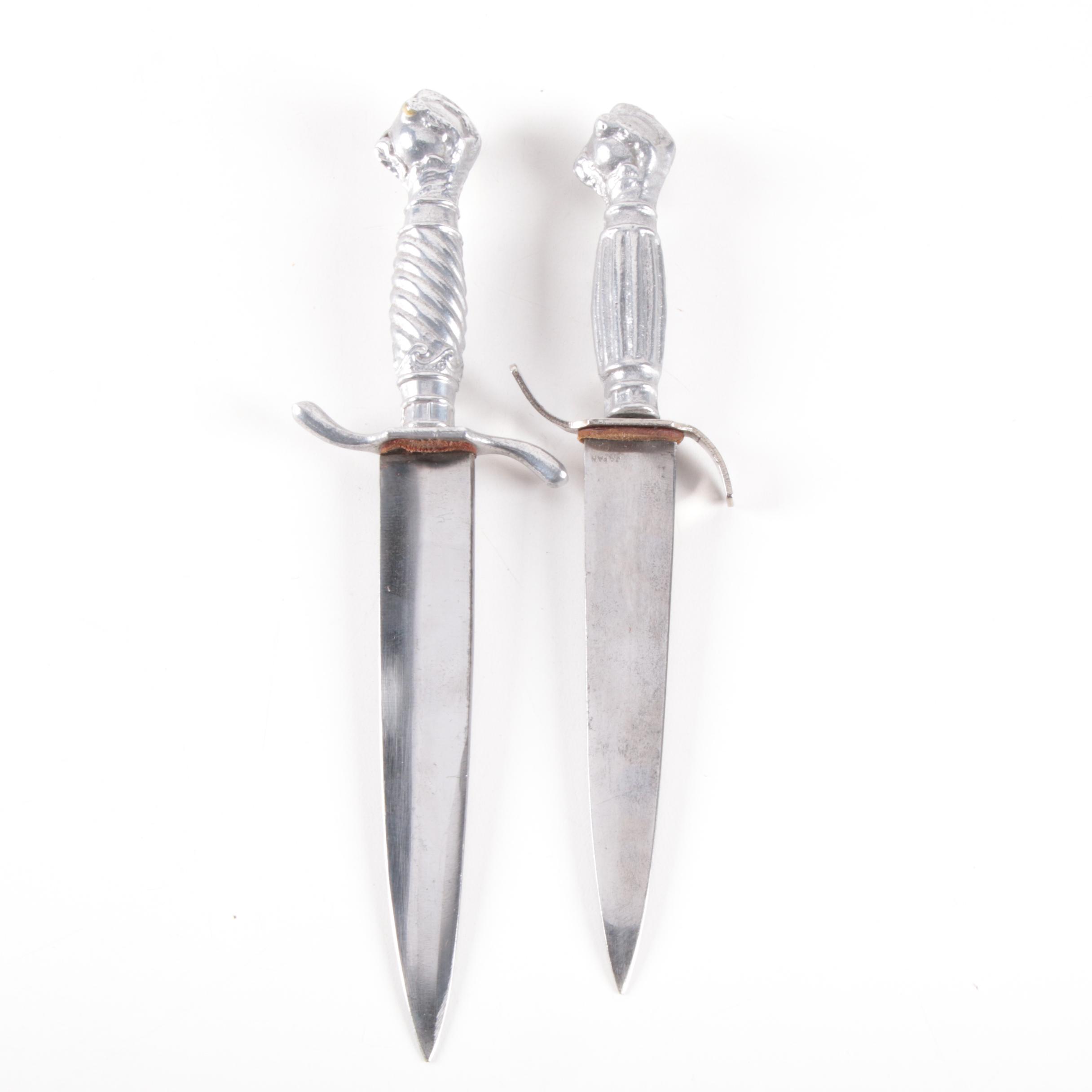 Korium Novelty Claw Pommel Daggers with Sheaths | EBTH