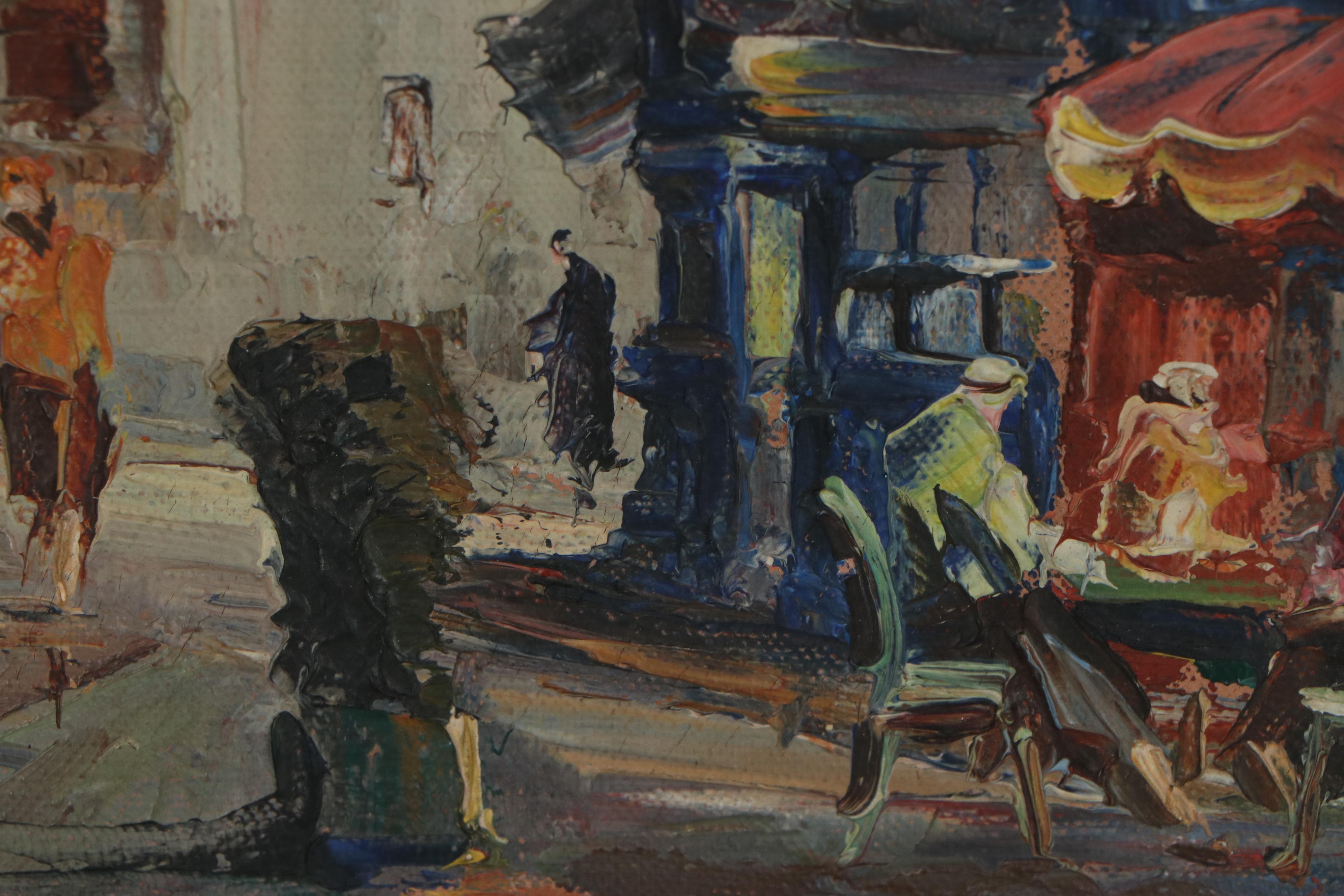 Julien Brosius Oil Painting of Montmartre, Mid-Late 20th Century | EBTH