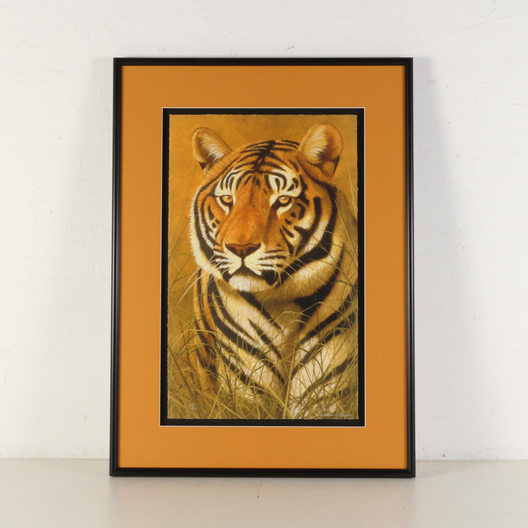 Andrew Bone Giclée "Tiger Study," 21st Century | EBTH