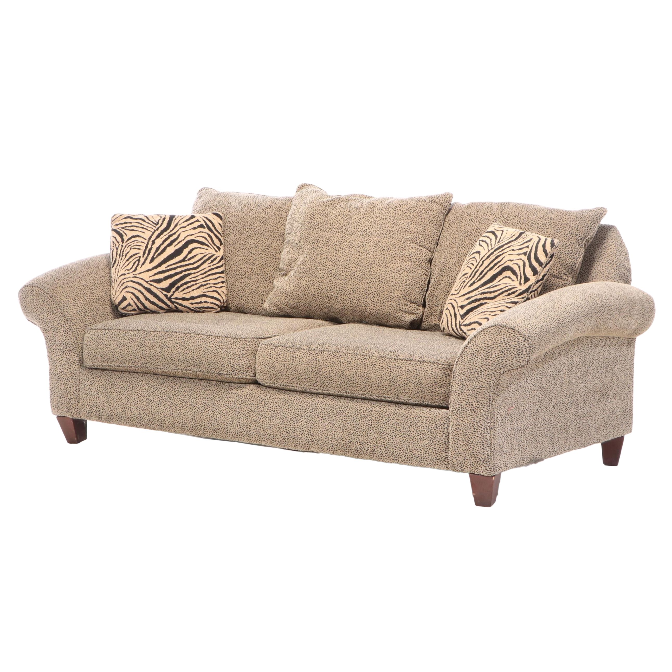 Klaussner Contemporary Rolled Arm Two-Seat Upholstered Sofa | EBTH