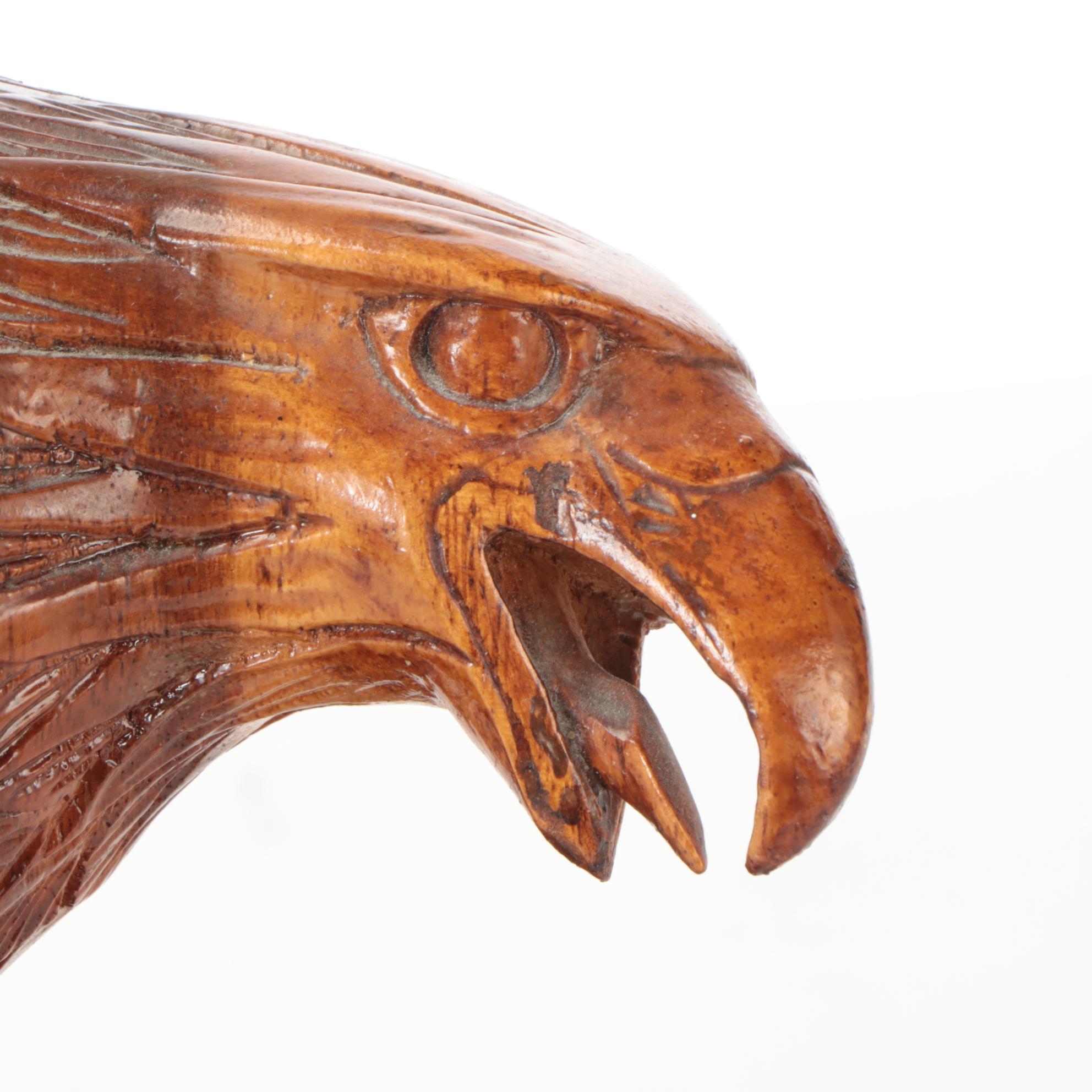 Hand-Carved Wooden Bald Eagle Figurines | EBTH