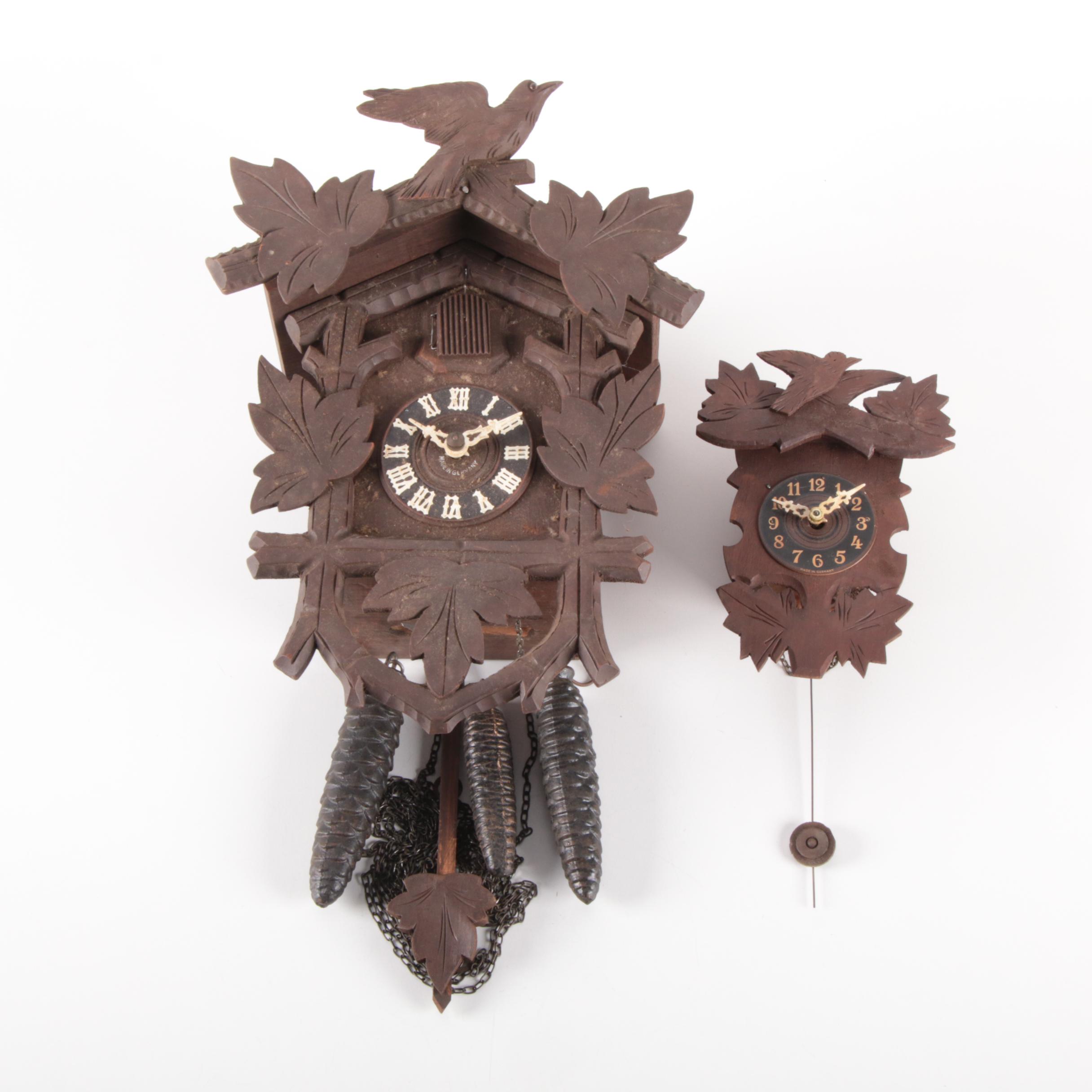 Black Forest Style German Cuckoo Clocks | EBTH
