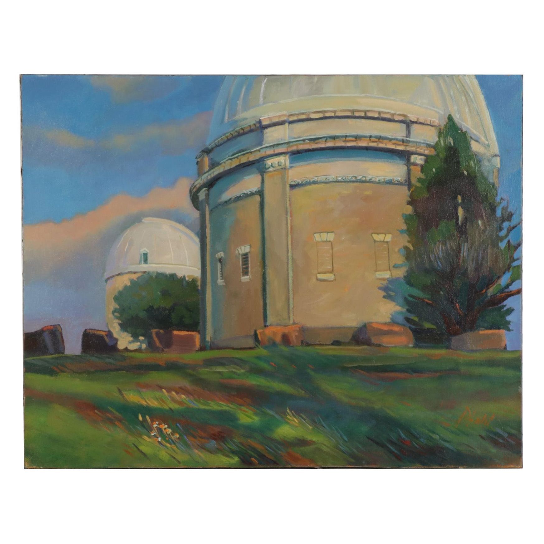 William Pfahl Oil Painting "Allegheny Observatory," circa 2003 | EBTH