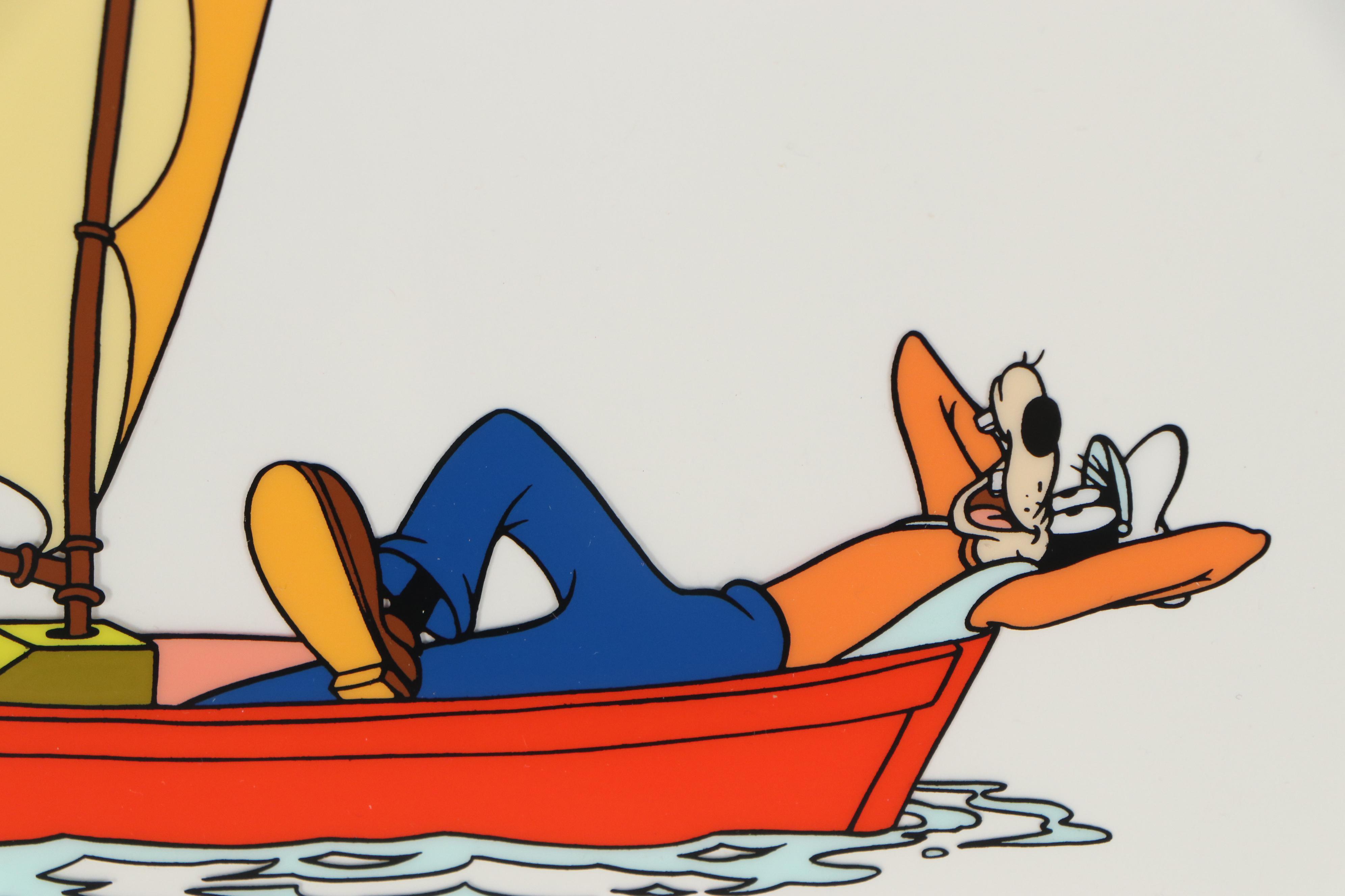 Disney Donald Duck and Goofy "No Sail" Sericel | EBTH