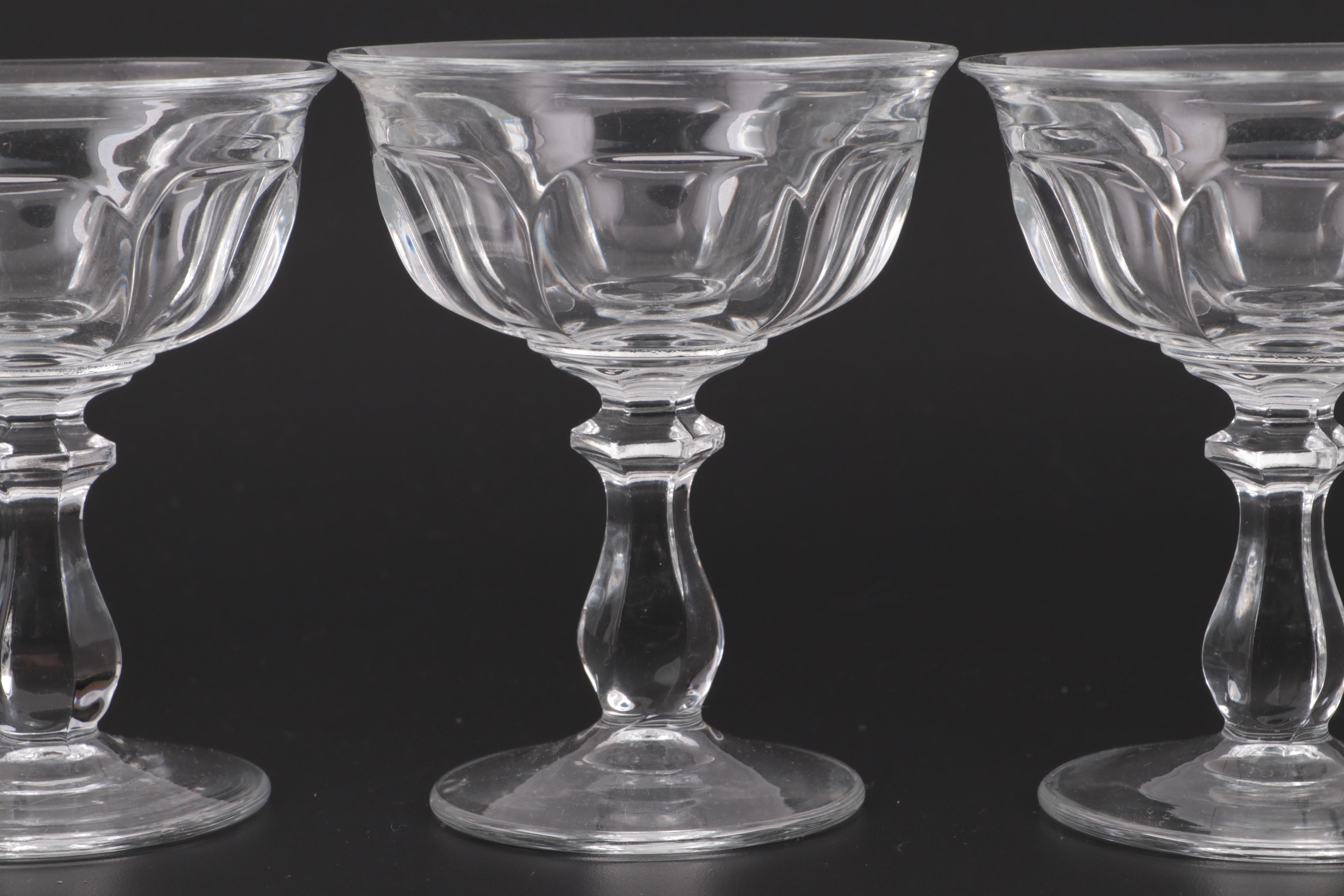 Heisey "Colonial" and "Priscilla" Pressed Glass Tableware , Early to ...