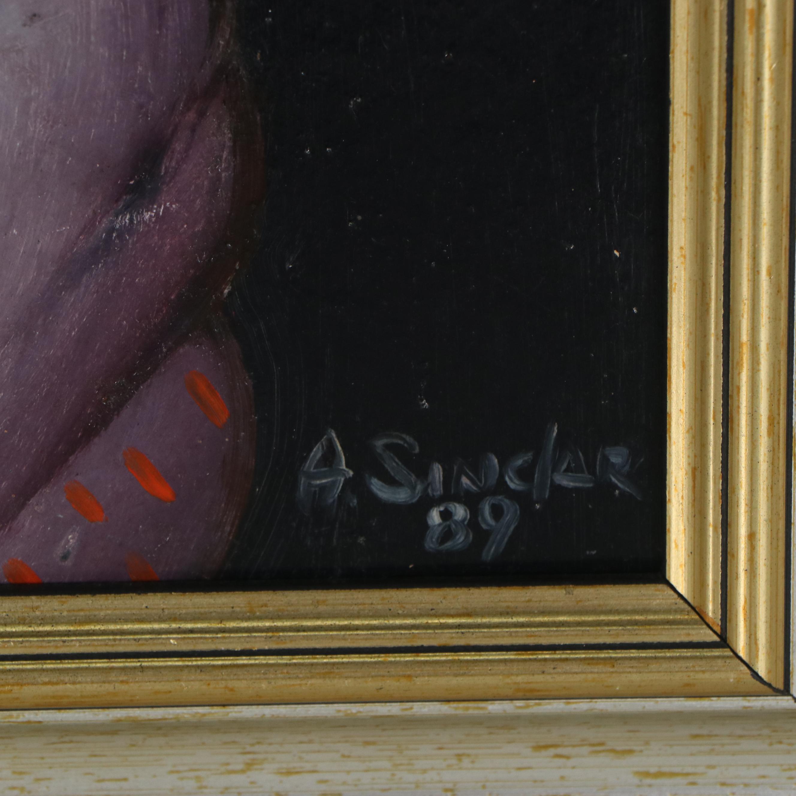 Alfredo Sinclair Oil Painting of Mother and Child, 1989 | EBTH