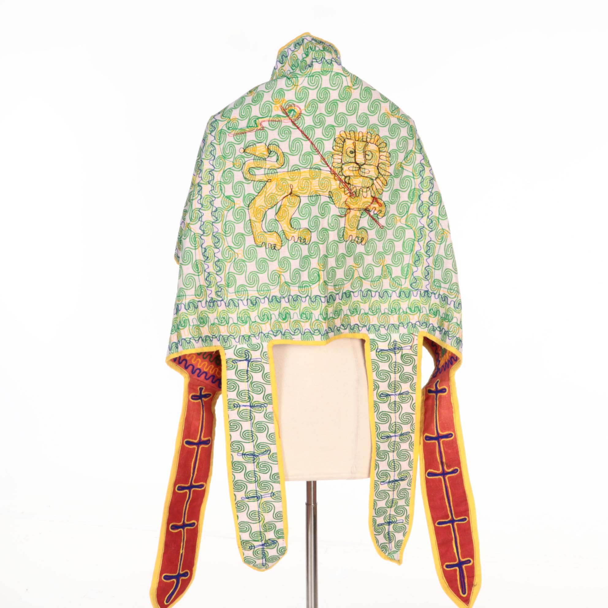 Ethiopian Lion of Judah Hand Embroidered Cloak | EBTH