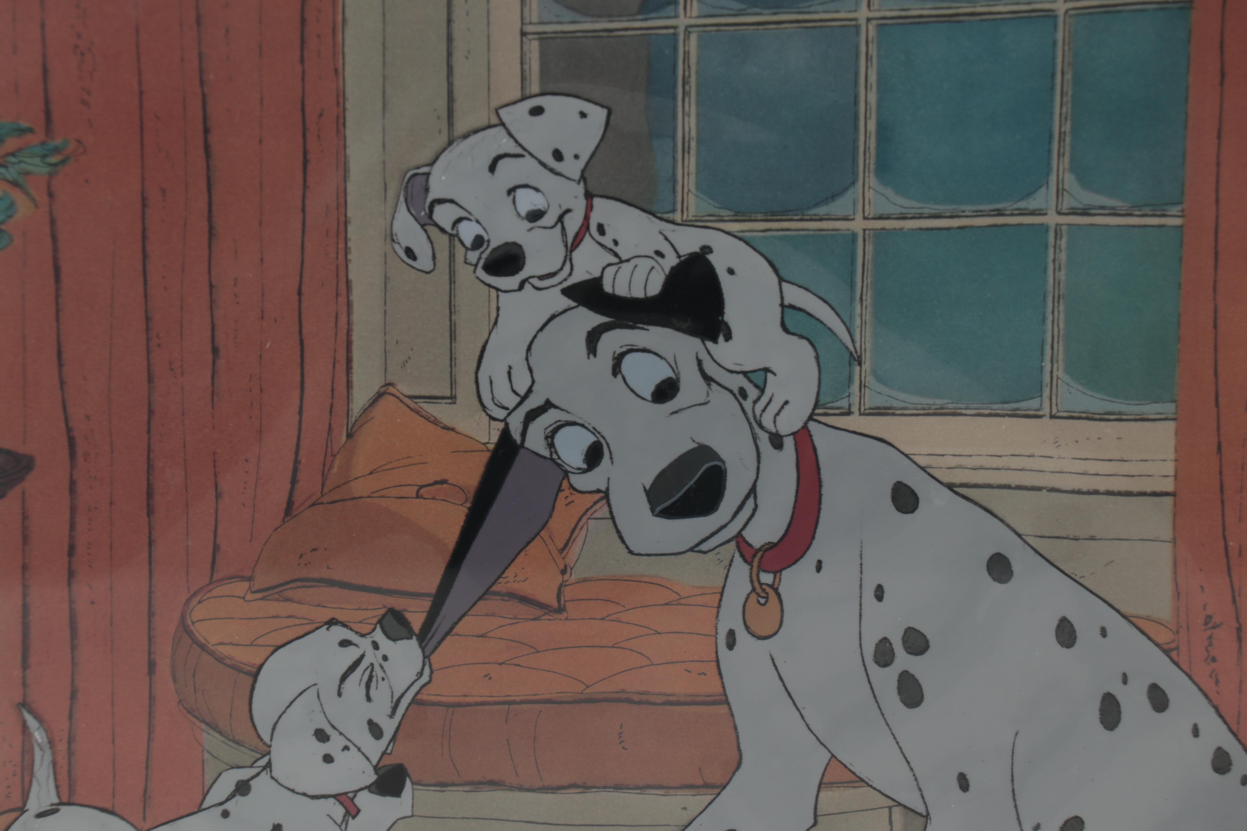 Disney "101 Dalmatians" Production Cel of Pongo and Puppies, 1961 | EBTH