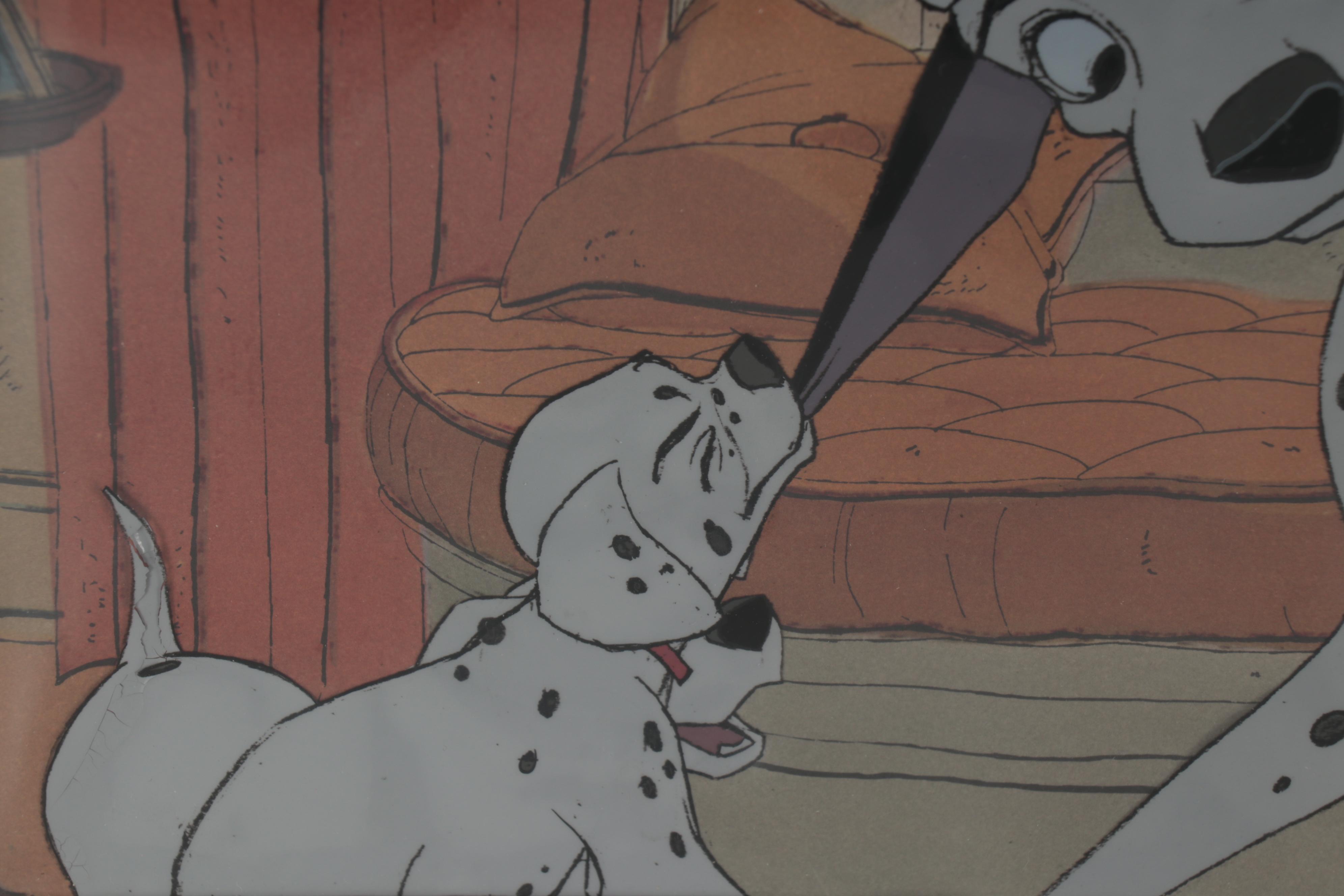 Disney "101 Dalmatians" Production Cel of Pongo and Puppies, 1961 | EBTH