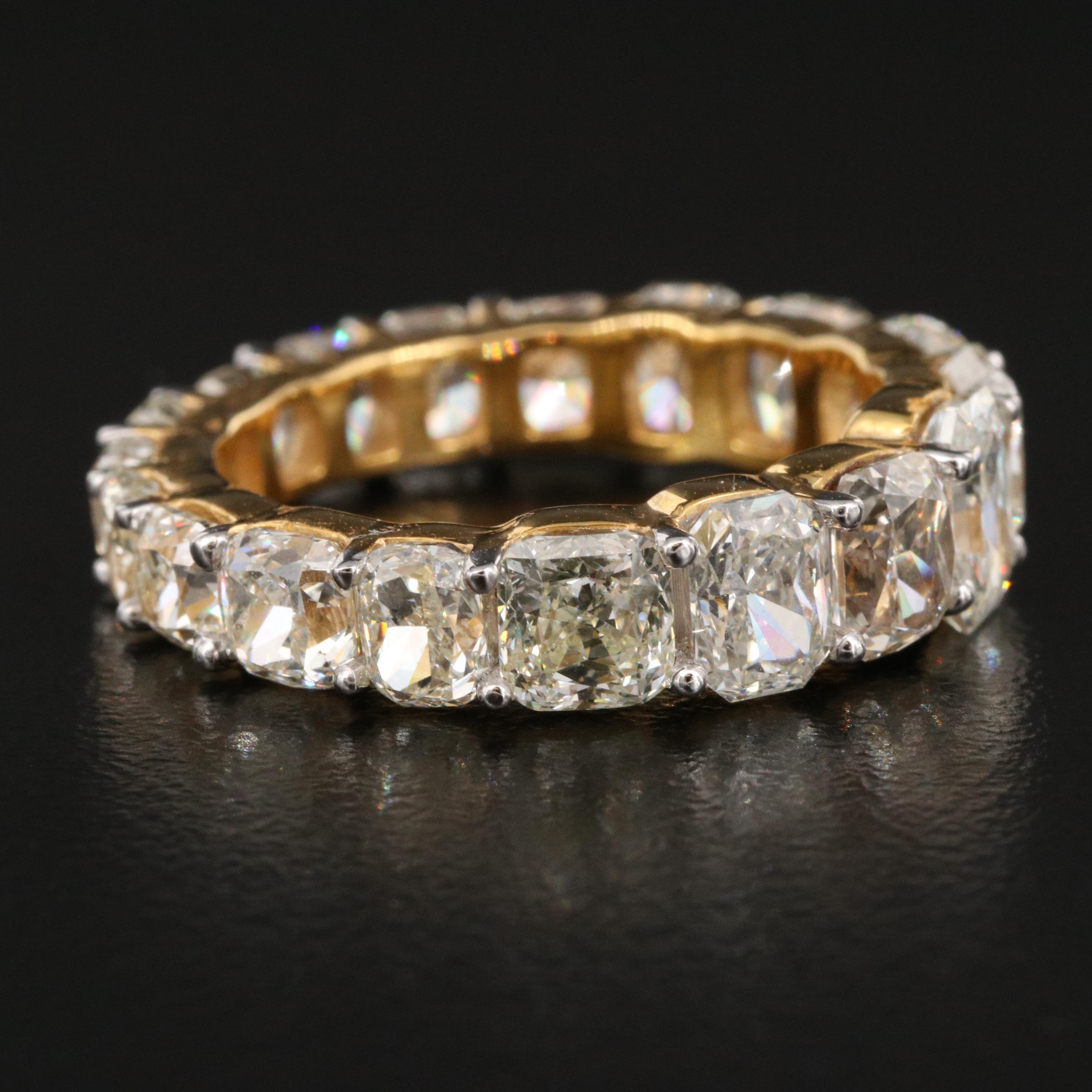 18K Graduated 7.38 CTW Diamond Eternity Band | EBTH
