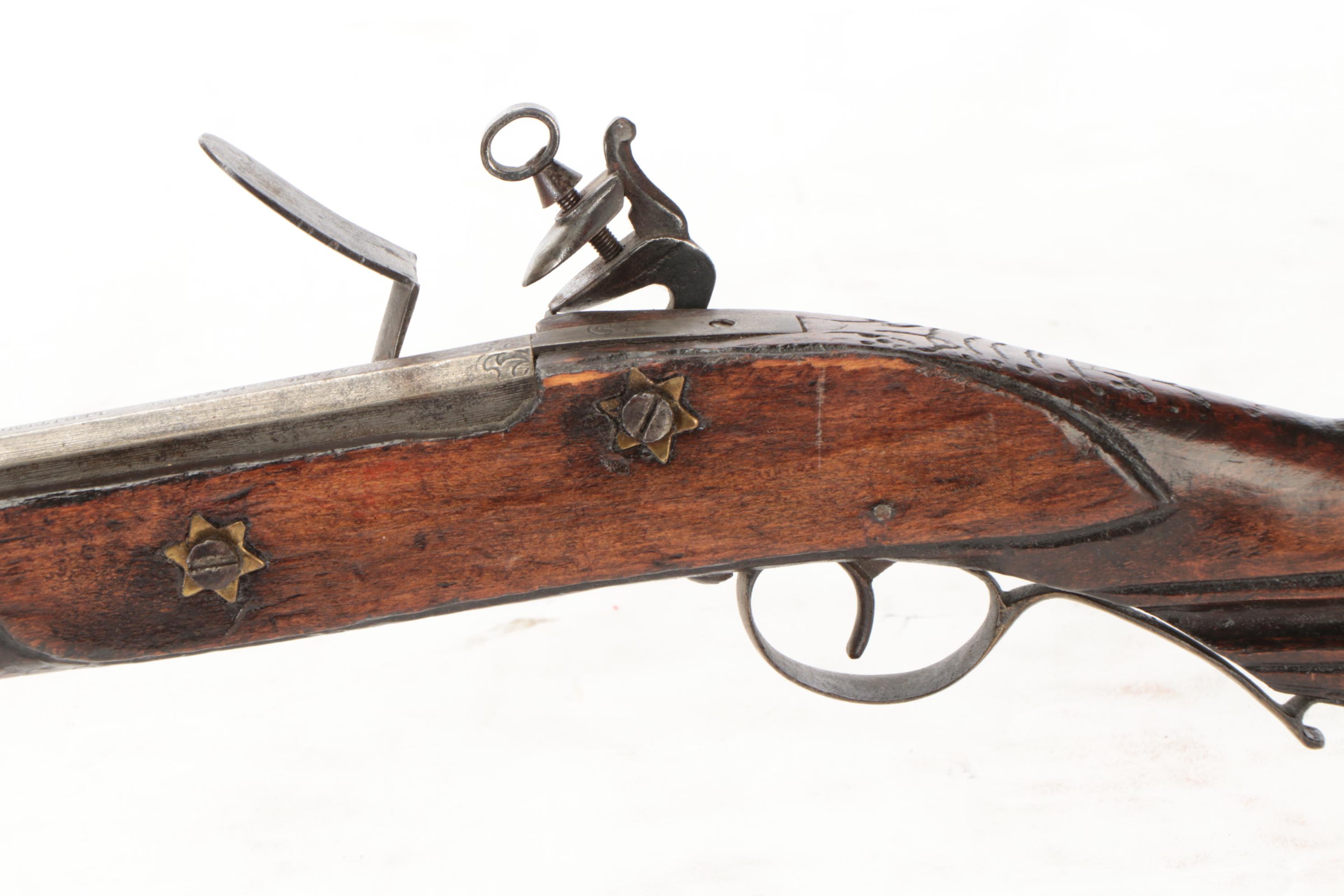 Portuguese Lazaro Lazarino Flintlock Musket with Ram Rod, Mid to Late ...