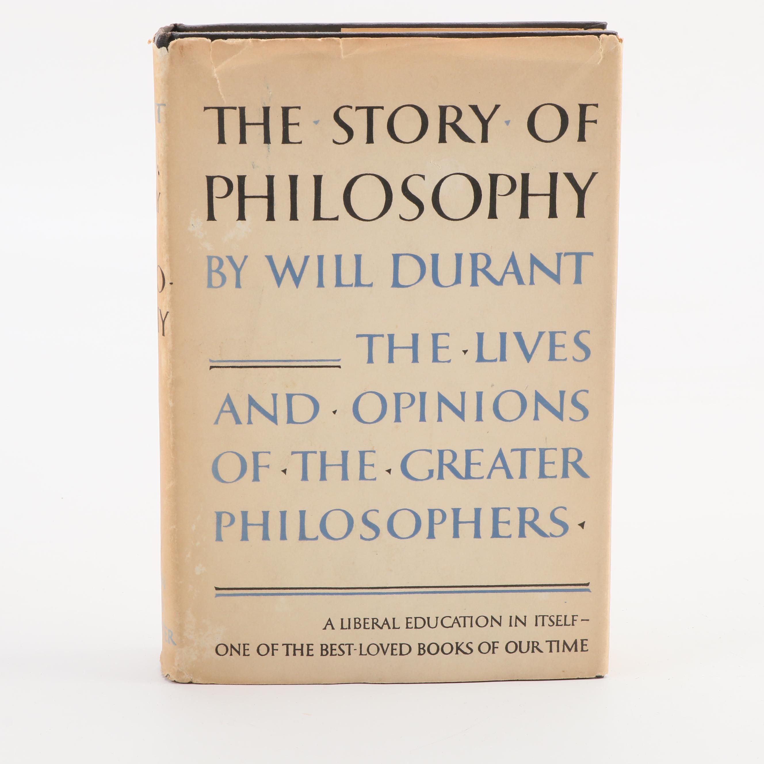 "The Story of Philosophy" by Will Durant with More History and ...