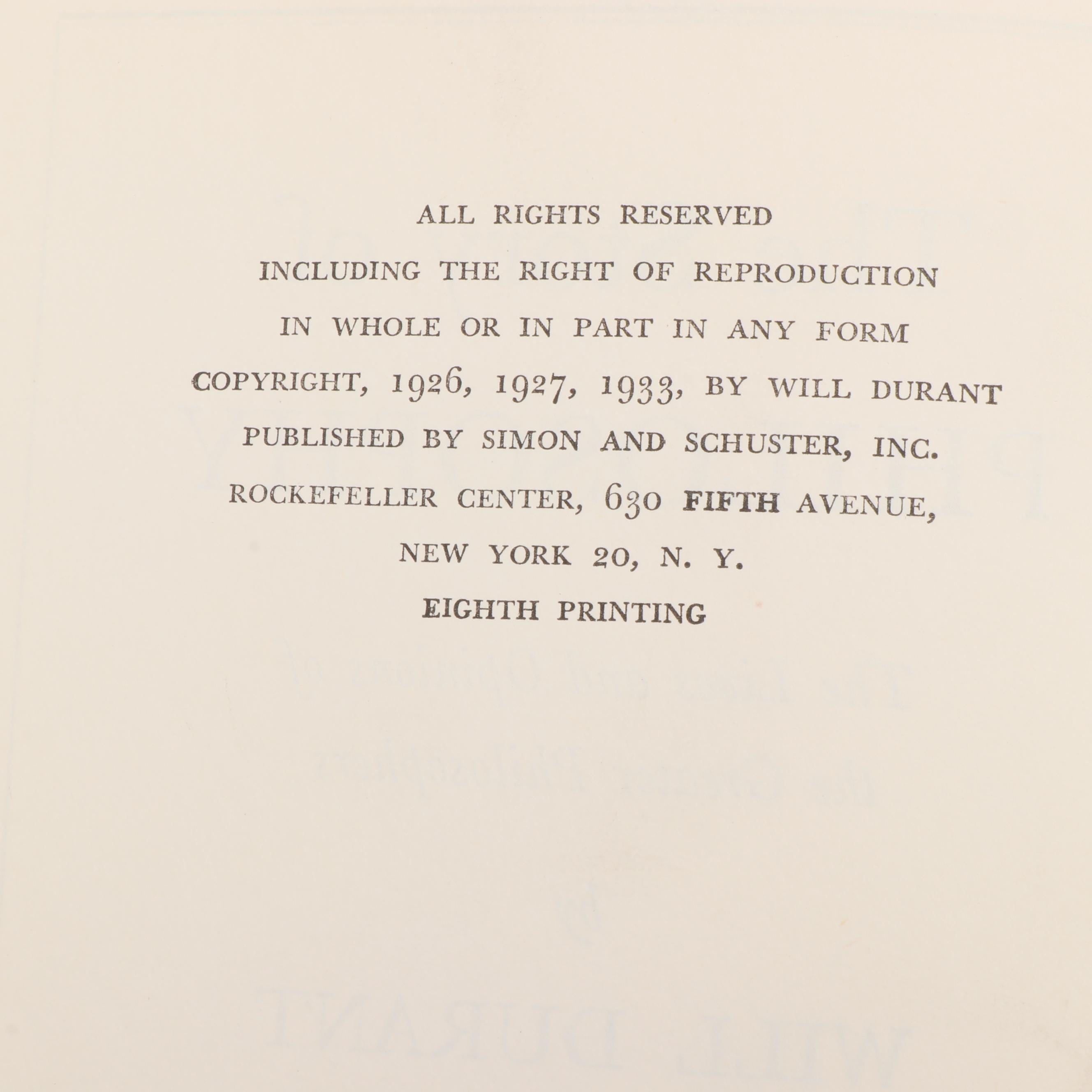 "The Story of Philosophy" by Will Durant with More History and ...
