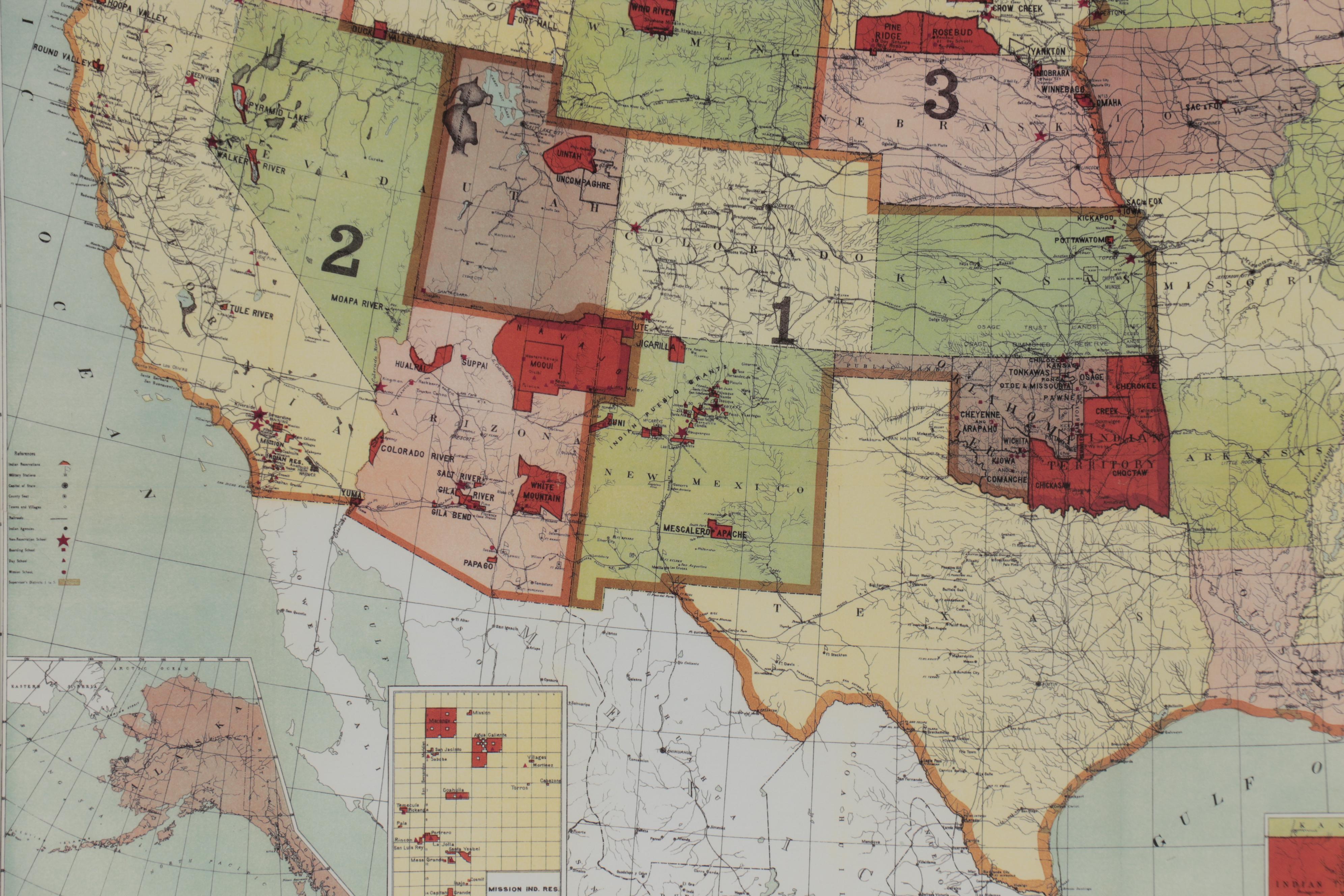 Map of Indian Reservations in the United States, 21st Century | EBTH