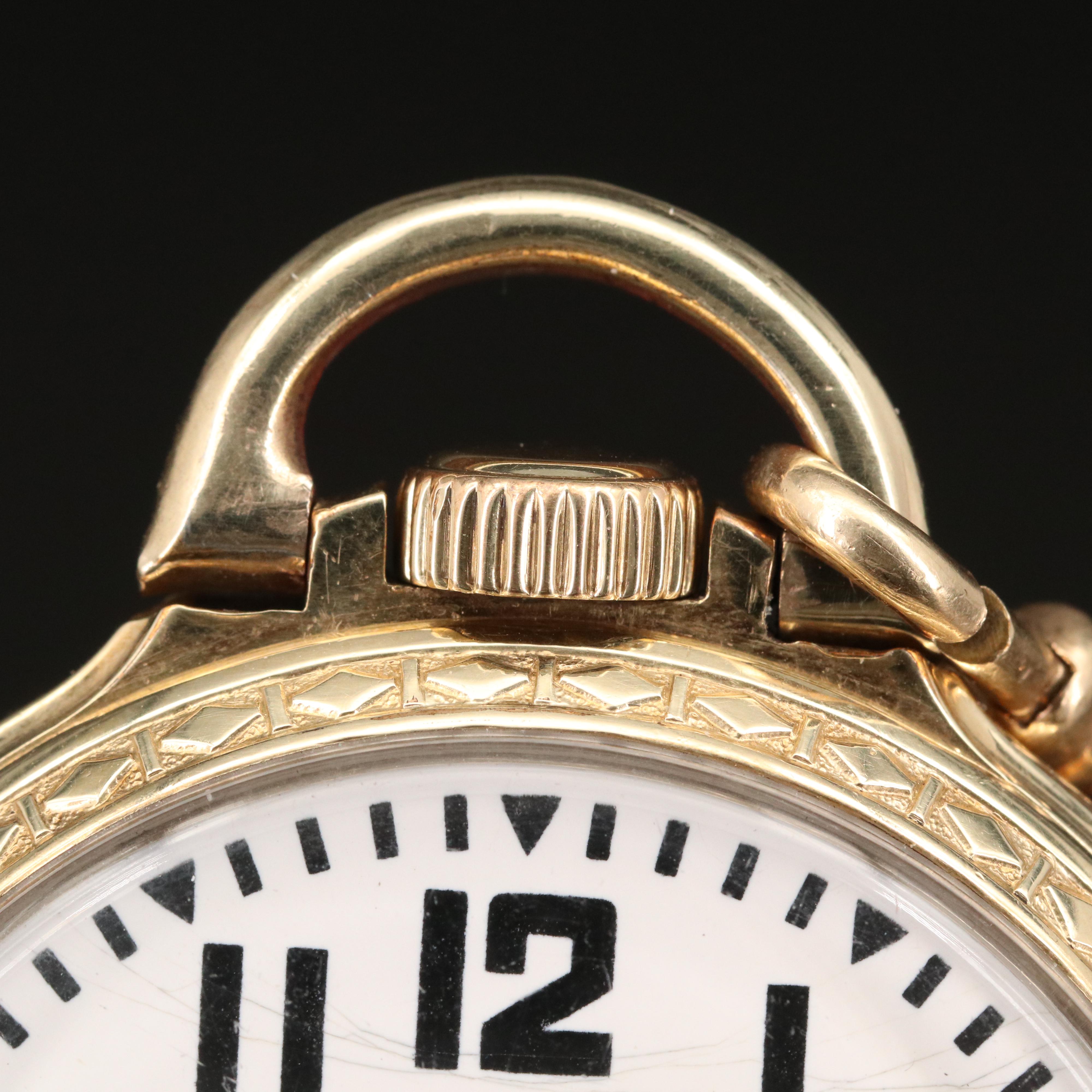 1940 Elgin B.W. Raymond 10K Gold Filled Railroad Grade Pocket Watch ...