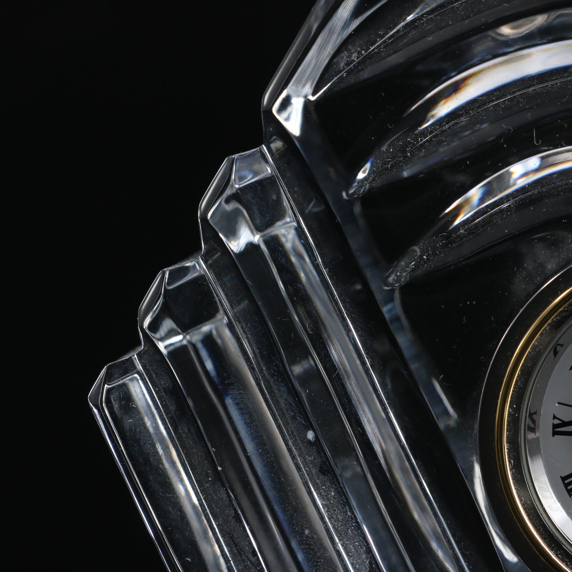 Waterford Crystal "Comdisco" Shelf or Desk Clock | EBTH