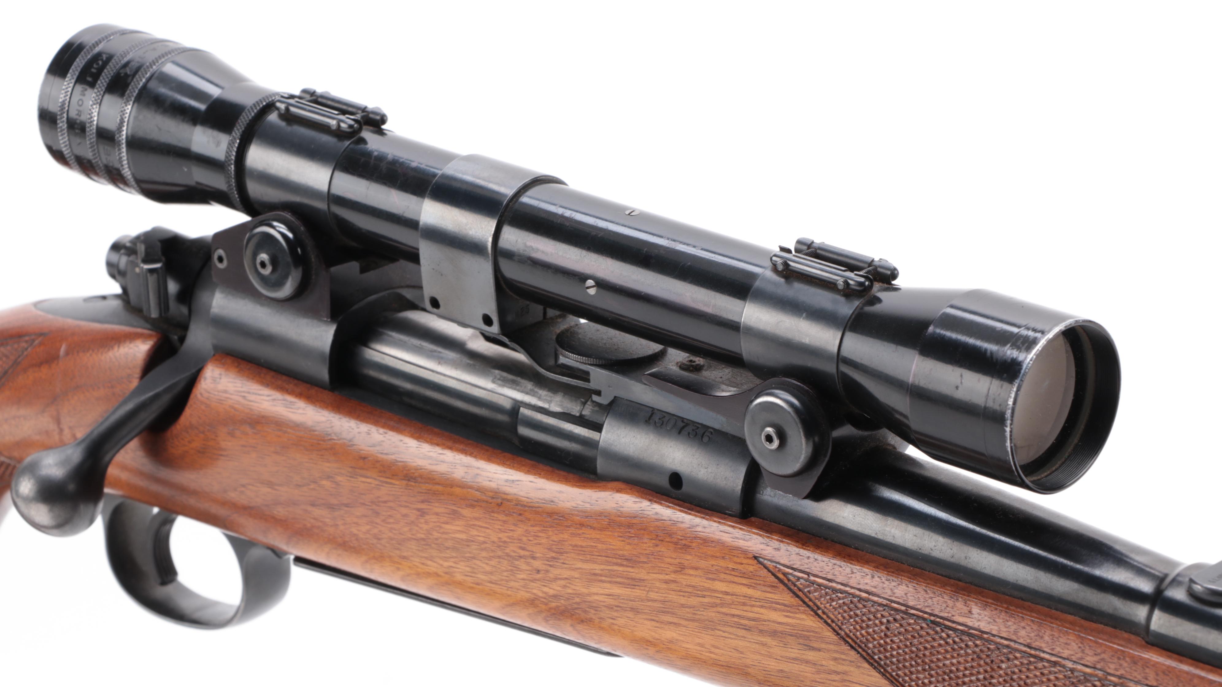 Winchester Model 70 Rifle with Kollmorgen Bear Cub Scope | EBTH