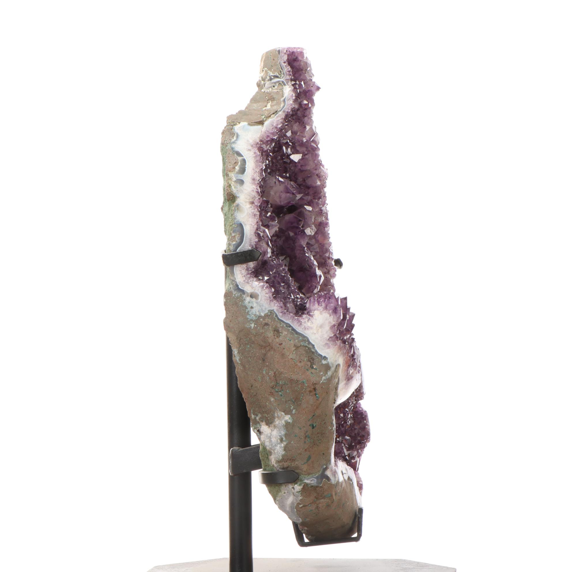 Monumental Amethyst Geode with Display Stand | EBTH