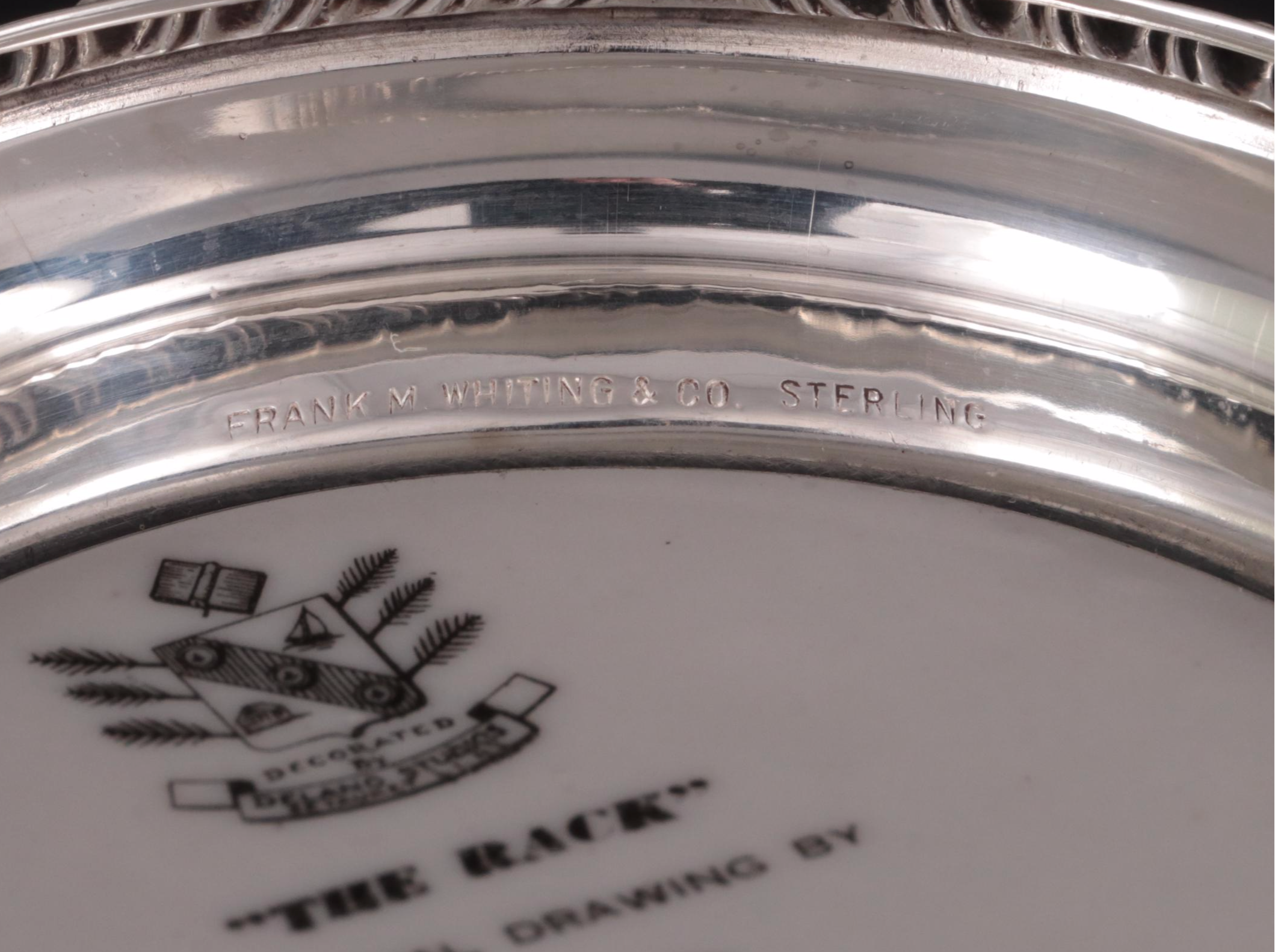 Delano Studios for Frank M. Whiting Sterling Silver Rimmed Equine Coasters | EBTH