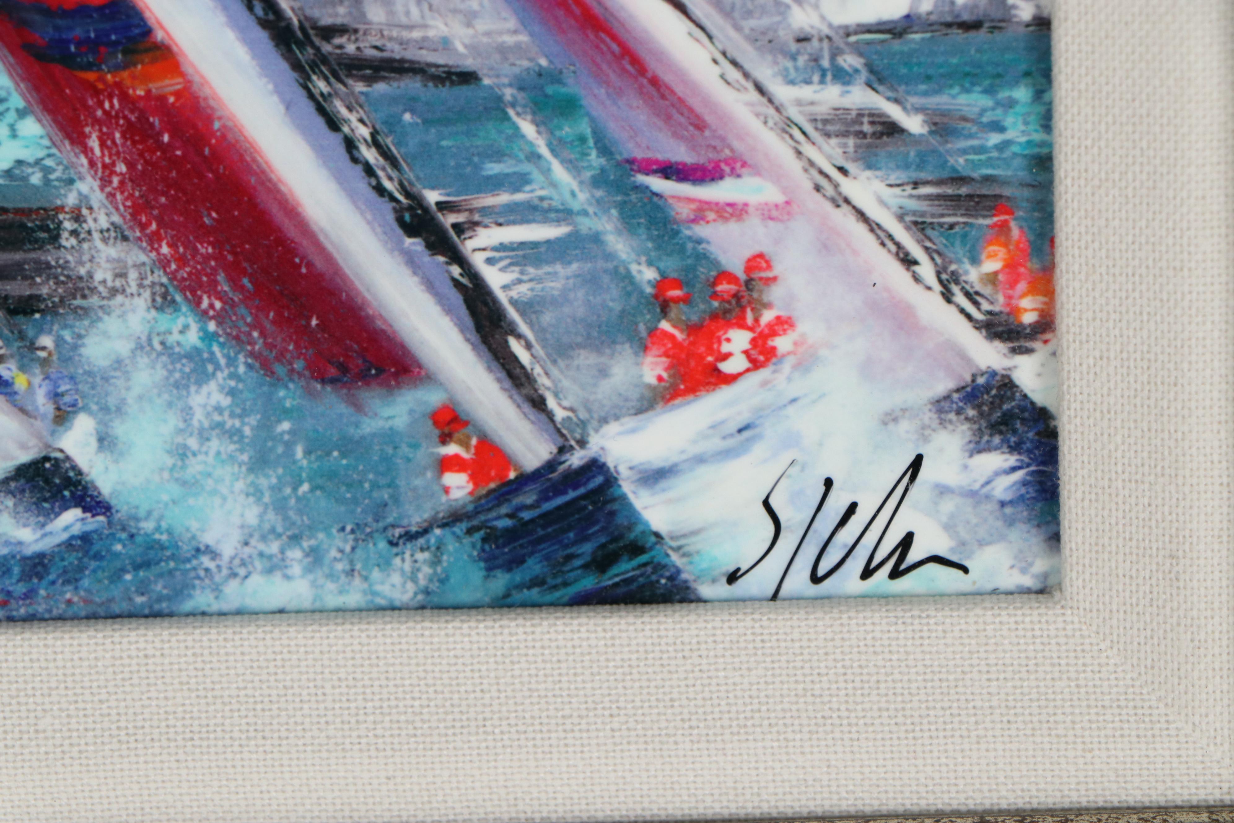 Victor Spahn Dye Sublimation Print "Sails Outside New York" | EBTH