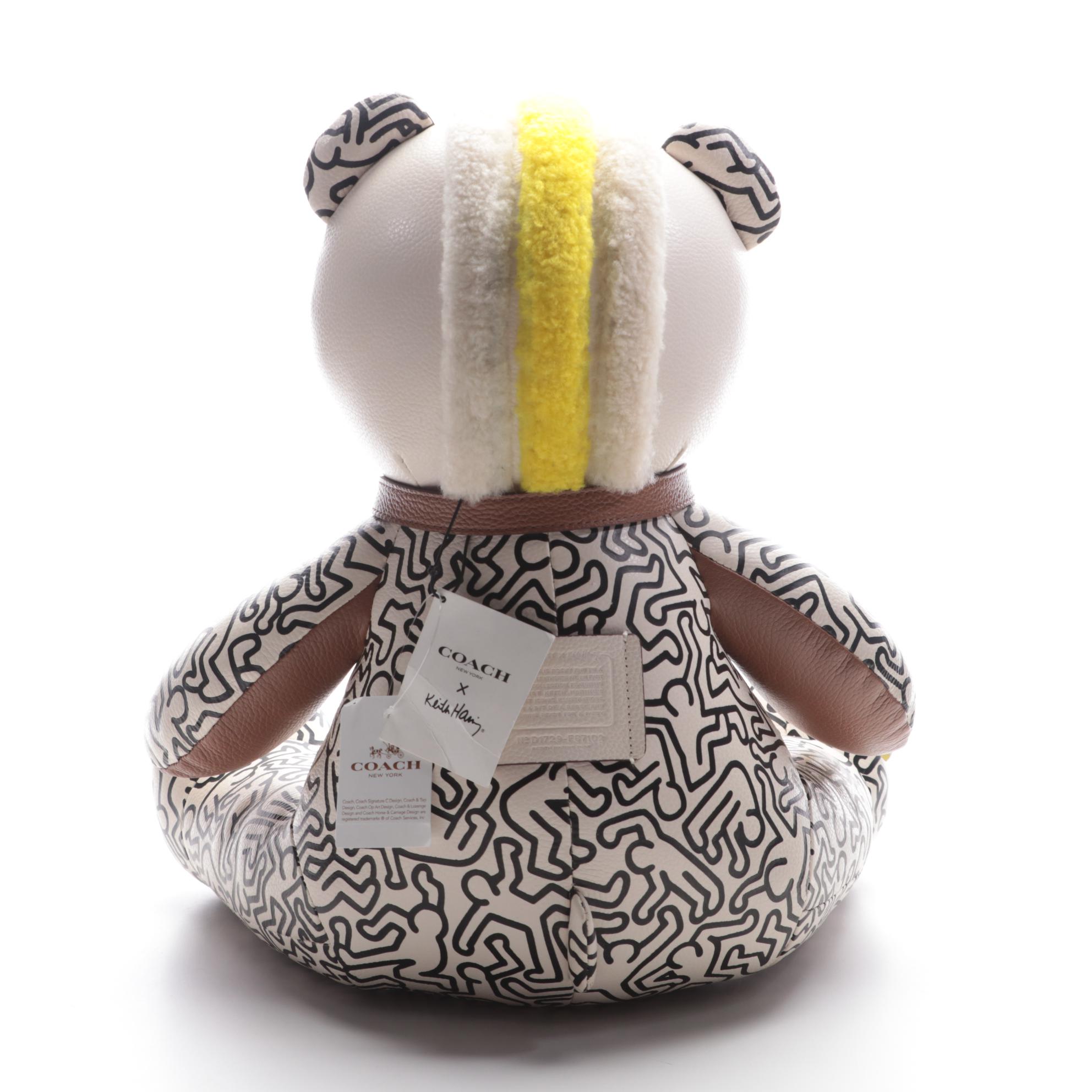 Keith Haring for Coach Leather Teddy Bear | EBTH