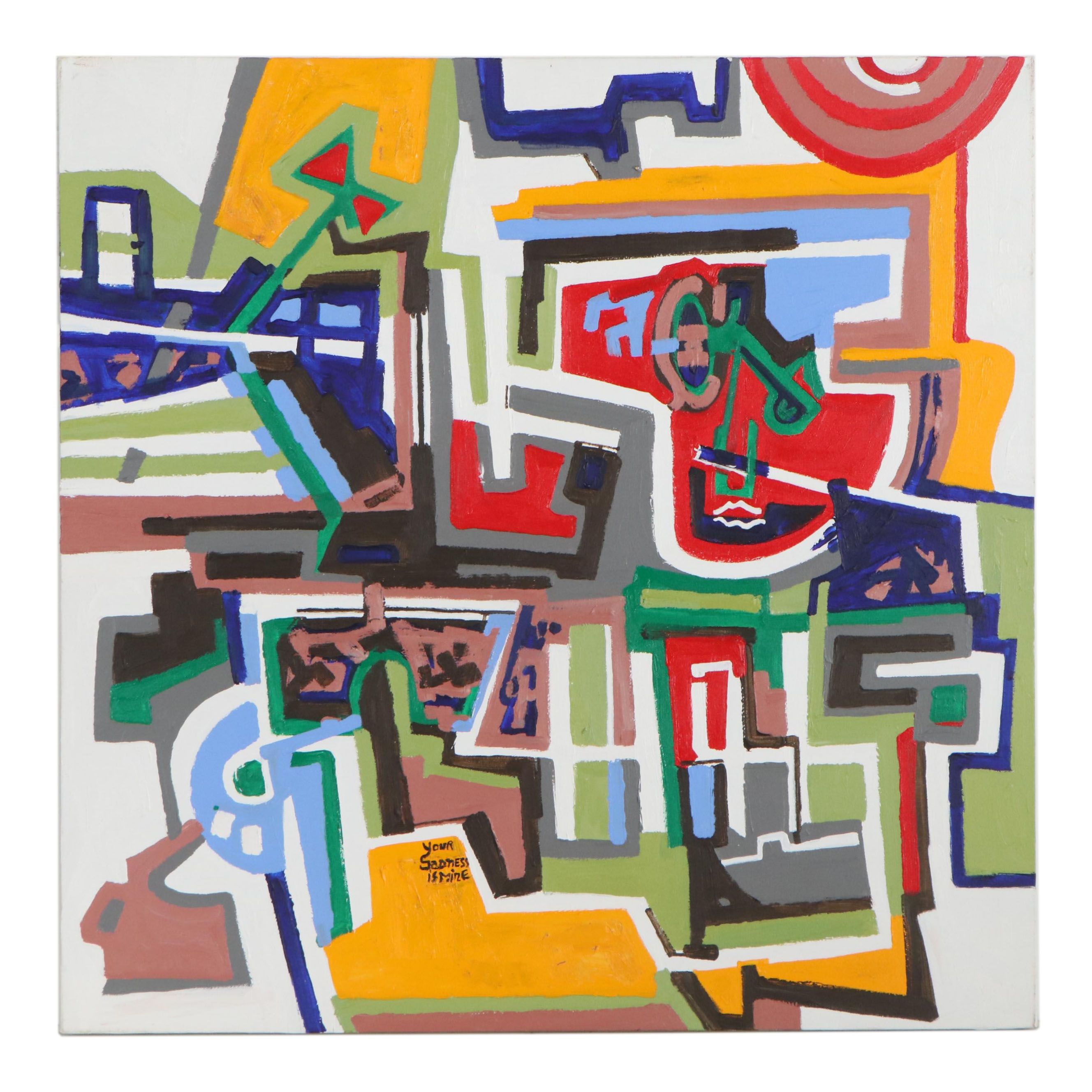 Phyllis Trager Hyman Oil Painting "Your Sadness is Mine," 2003 | EBTH