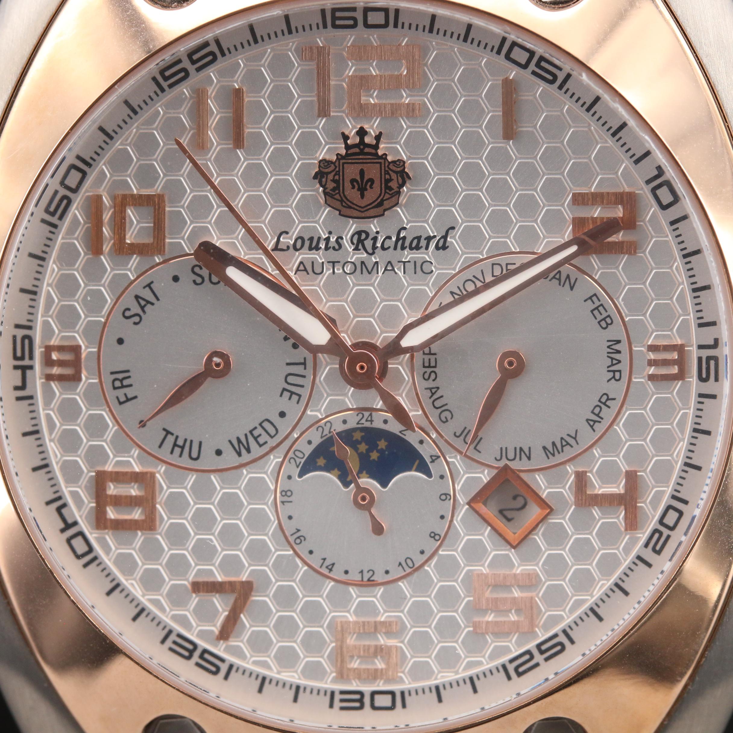 Louis Richard Stainless Steel Automatic Wristwatch | EBTH