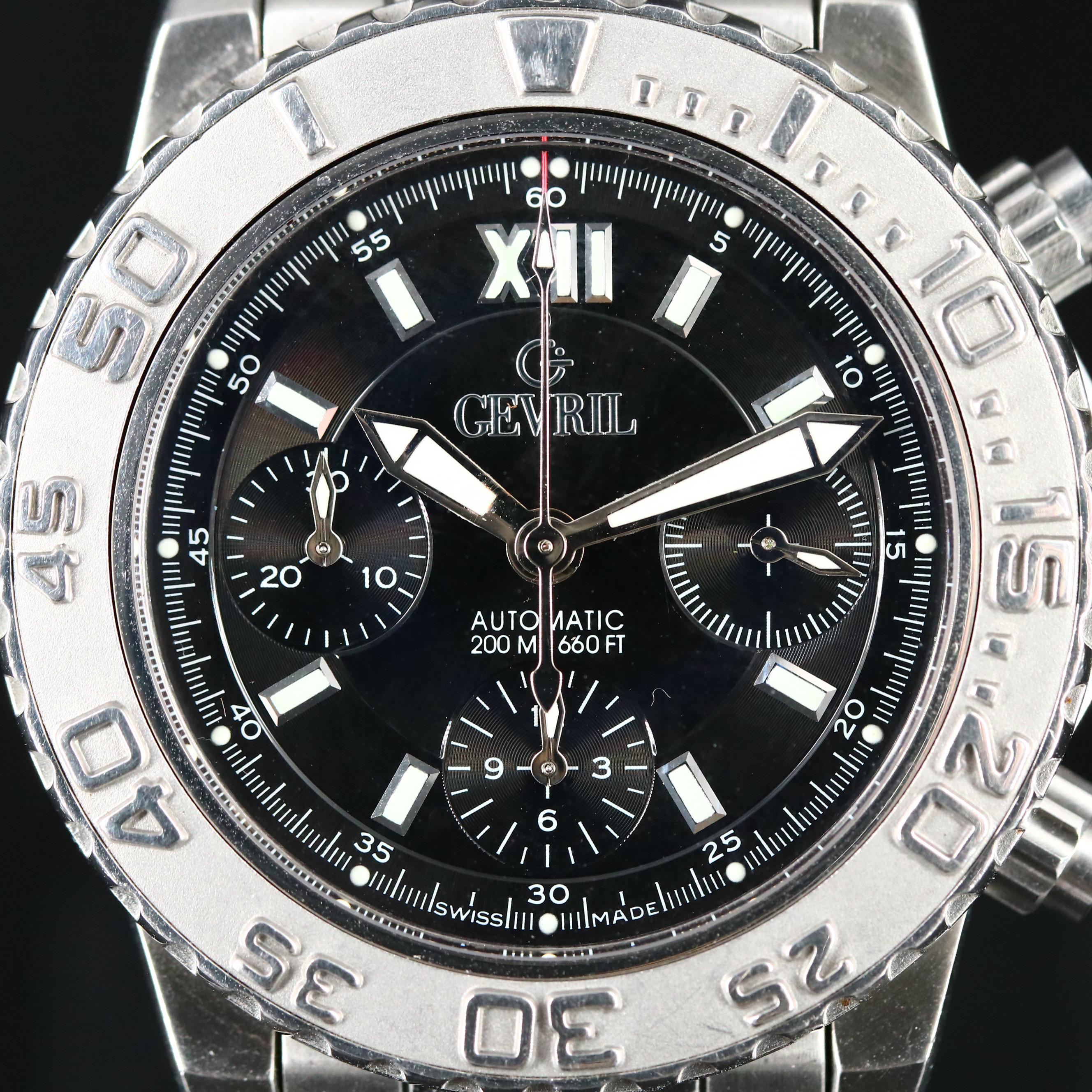 Gevril Sea Cloud Chronograph Stainless Steel Automatic Wristwatch | EBTH