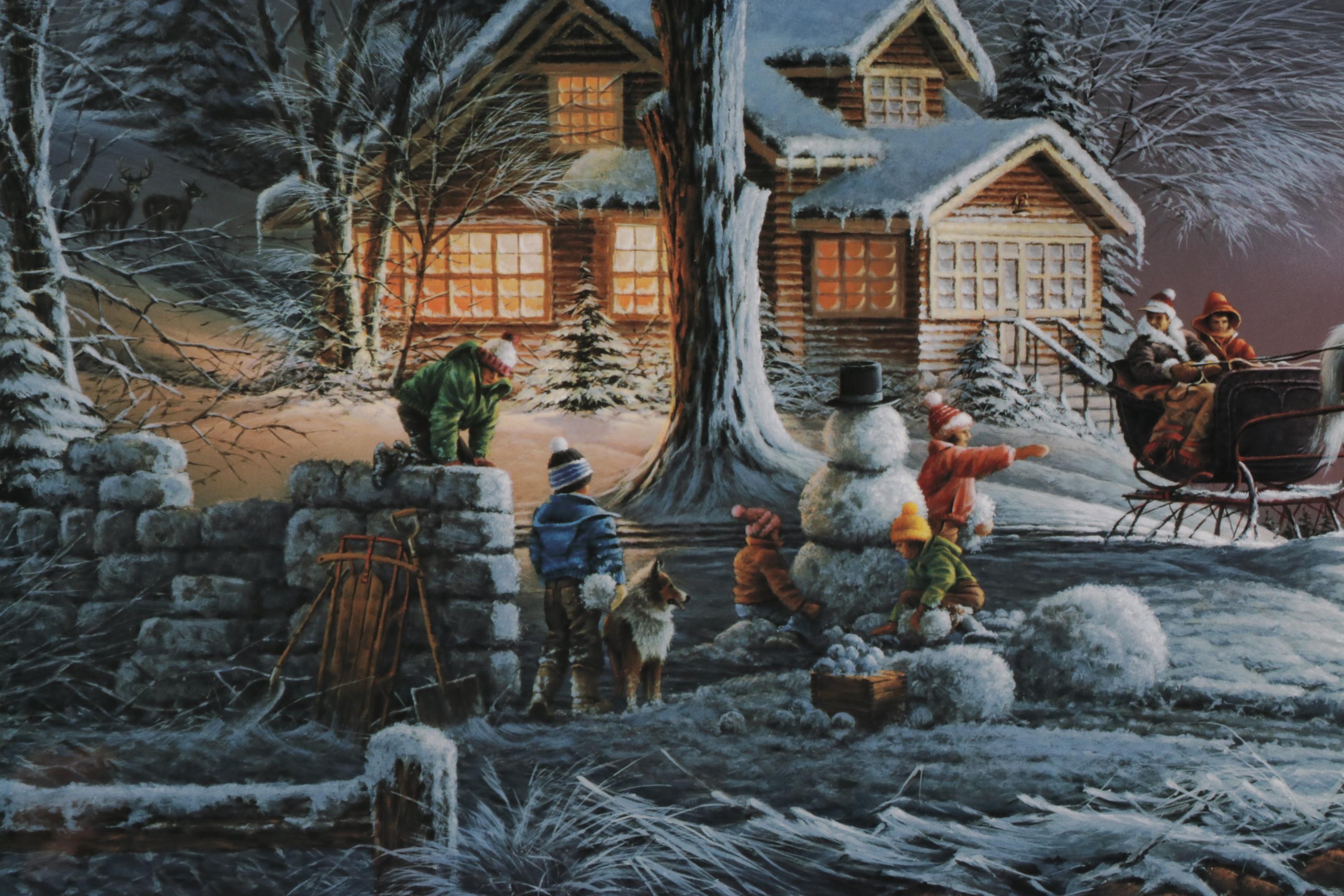 Terry Redlin Offset Lithograph "Winter Wonderland," 1992 | EBTH