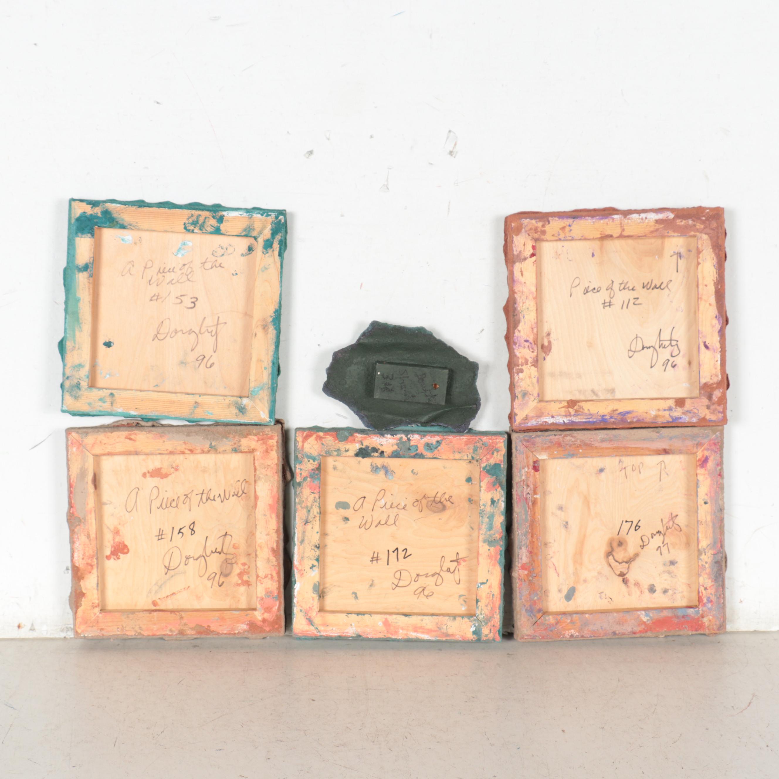 Sharon Dougherty Mixed Media Six-Panel Series "A Piece of the Wall ...