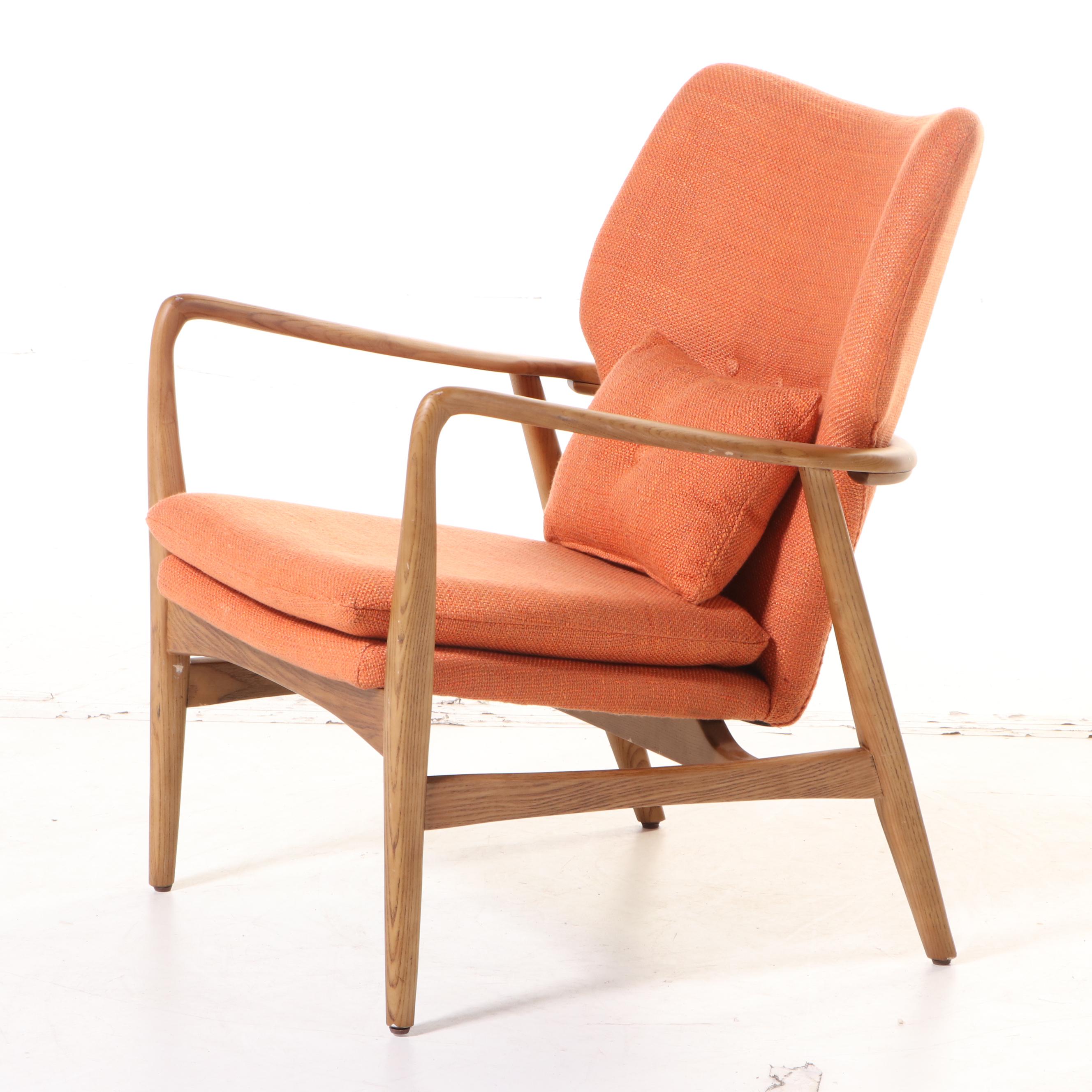 Blue Ocean Traders "Helsinki" Modernist Style Upholstered Ash Lounge ...