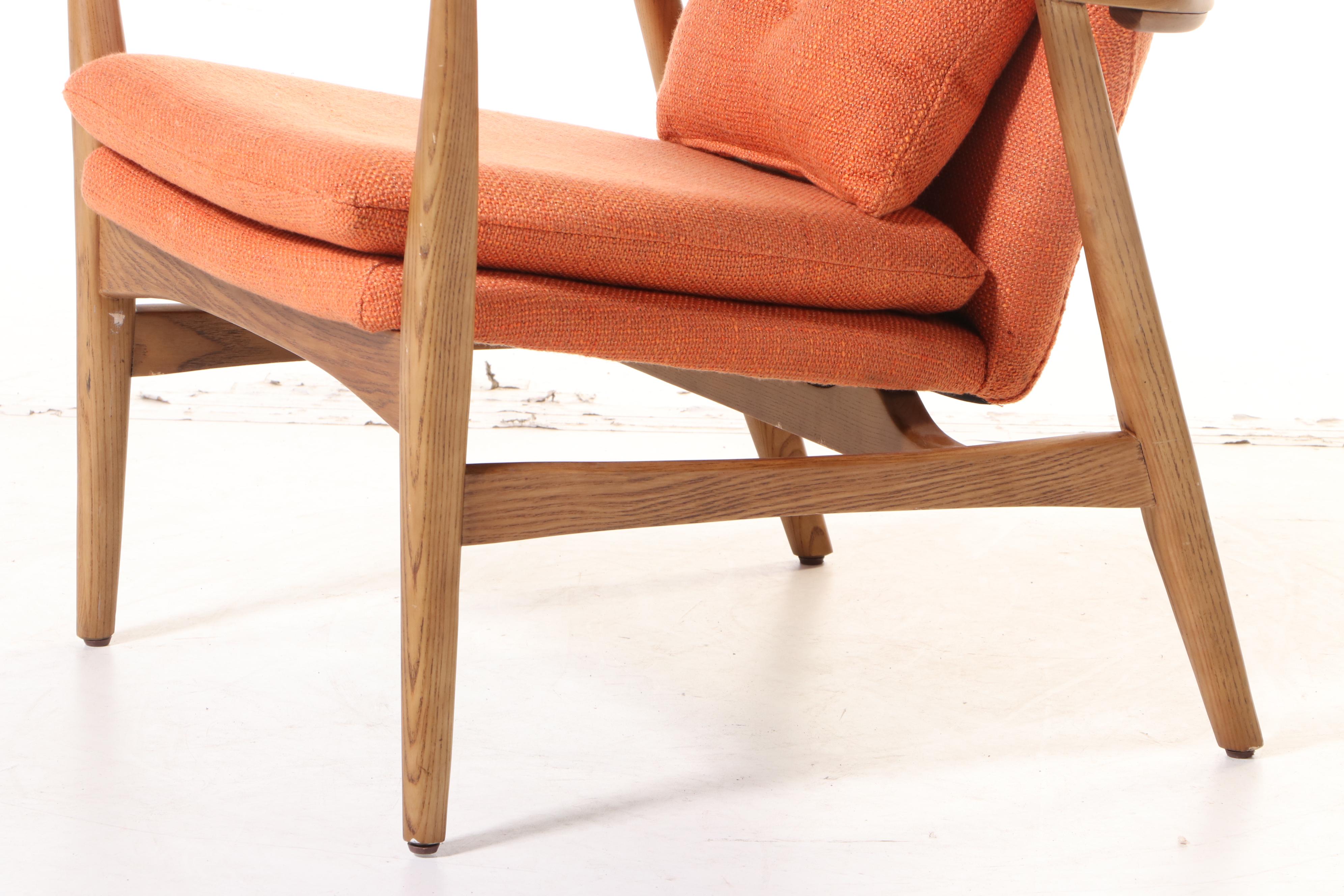 Blue Ocean Traders "Helsinki" Modernist Style Upholstered Ash Lounge ...